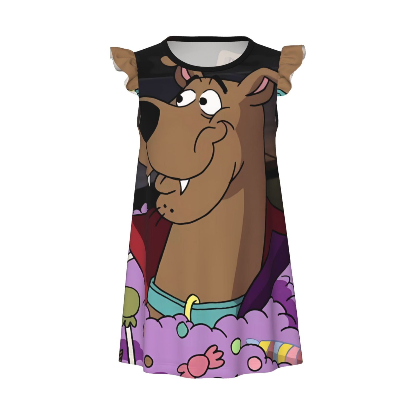 Ratiio Scooby-Doo Print Girls Nightgowns, Princess Pajama Dresses for ...