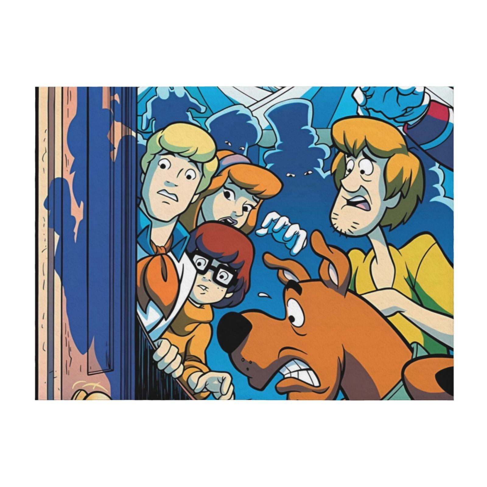 Ratiio Scooby-Doo Print Throw Blanket for Couch Sofa or Bed Throw Size ...
