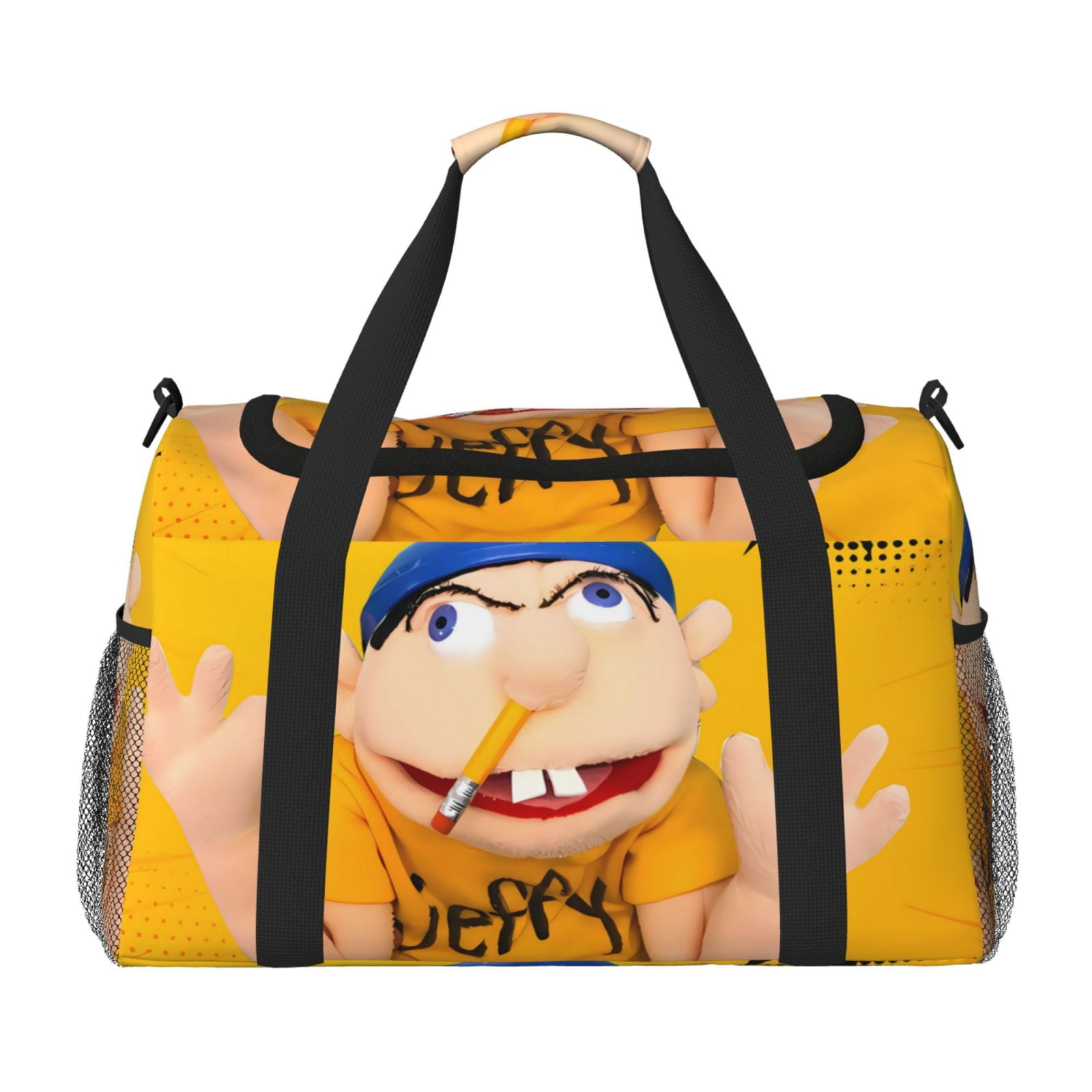 Ratiio Sml Jeffy Print For Personal Item Bag Foldable Travel Duffel Bag ...