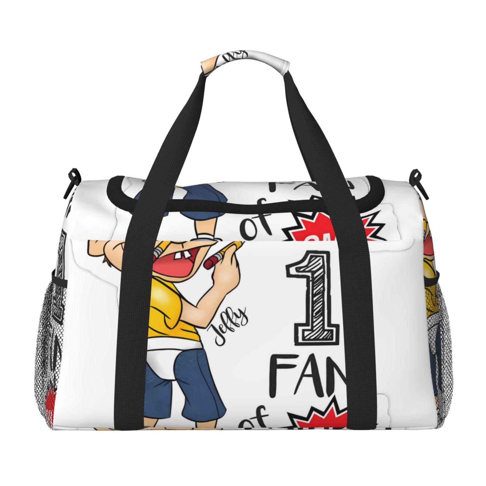 Ratiio Sml Jeffy Print For Personal Item Bag Foldable Travel Duffel Bag ...