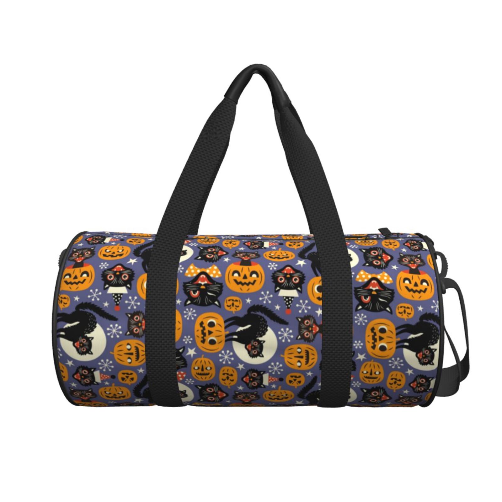 Ratiio Spooky Cats And Halloween Pumpkins Pattern Foldable Sports Gym ...