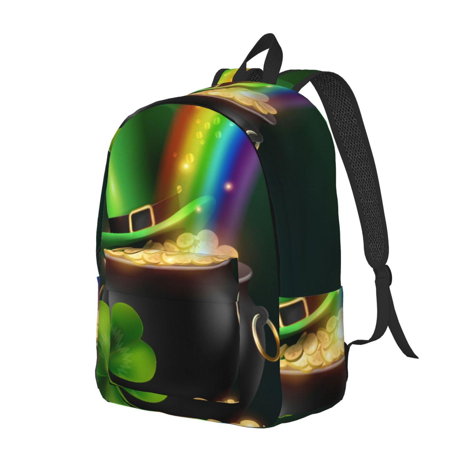 Ratiio St. Patrick's Day4 Print Canvas Backpack for Women & Men Retro ...
