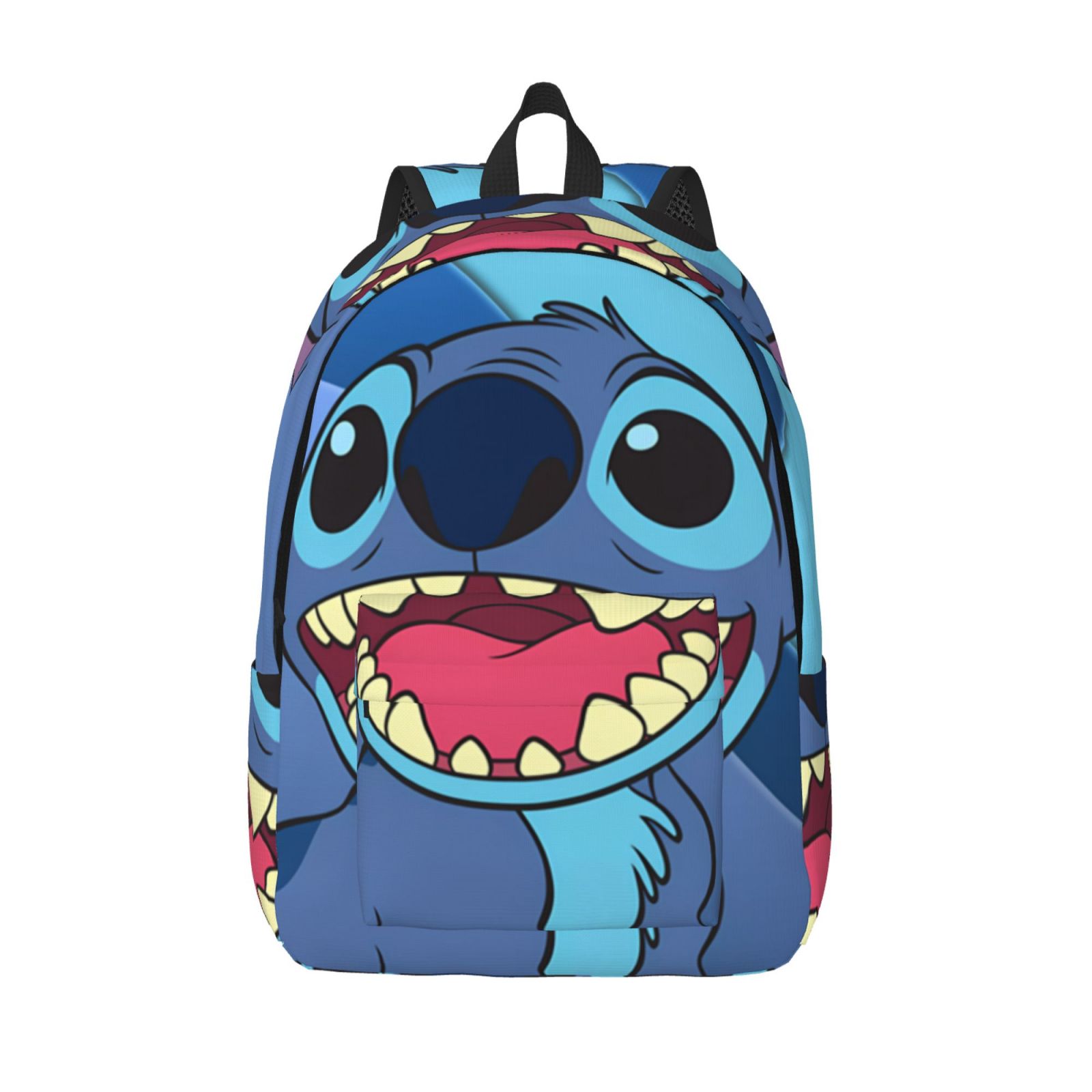 Ratiio Stitch Print Canvas Backpack for Women & Men Retro Aesthetic ...