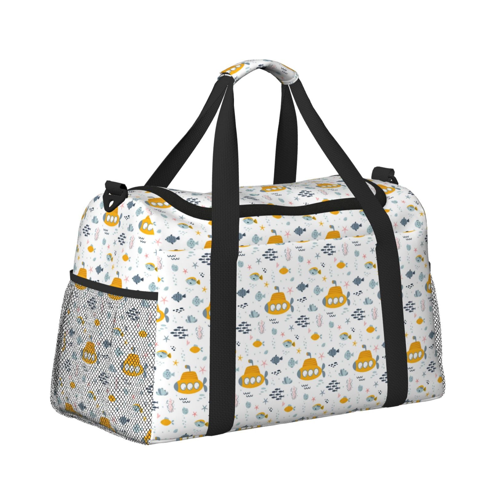 Ratiio Submarine Ship Pattern Hand Travel Bag, Weekender Carry On for ...