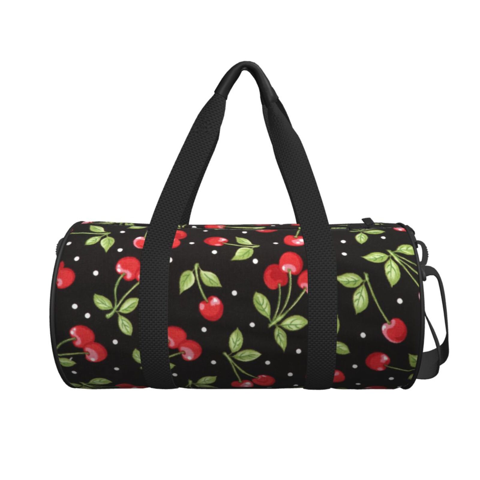 Ratiio Sweet Red Cherry Pattern Foldable Sports Gym Bag with Wet Dry ...
