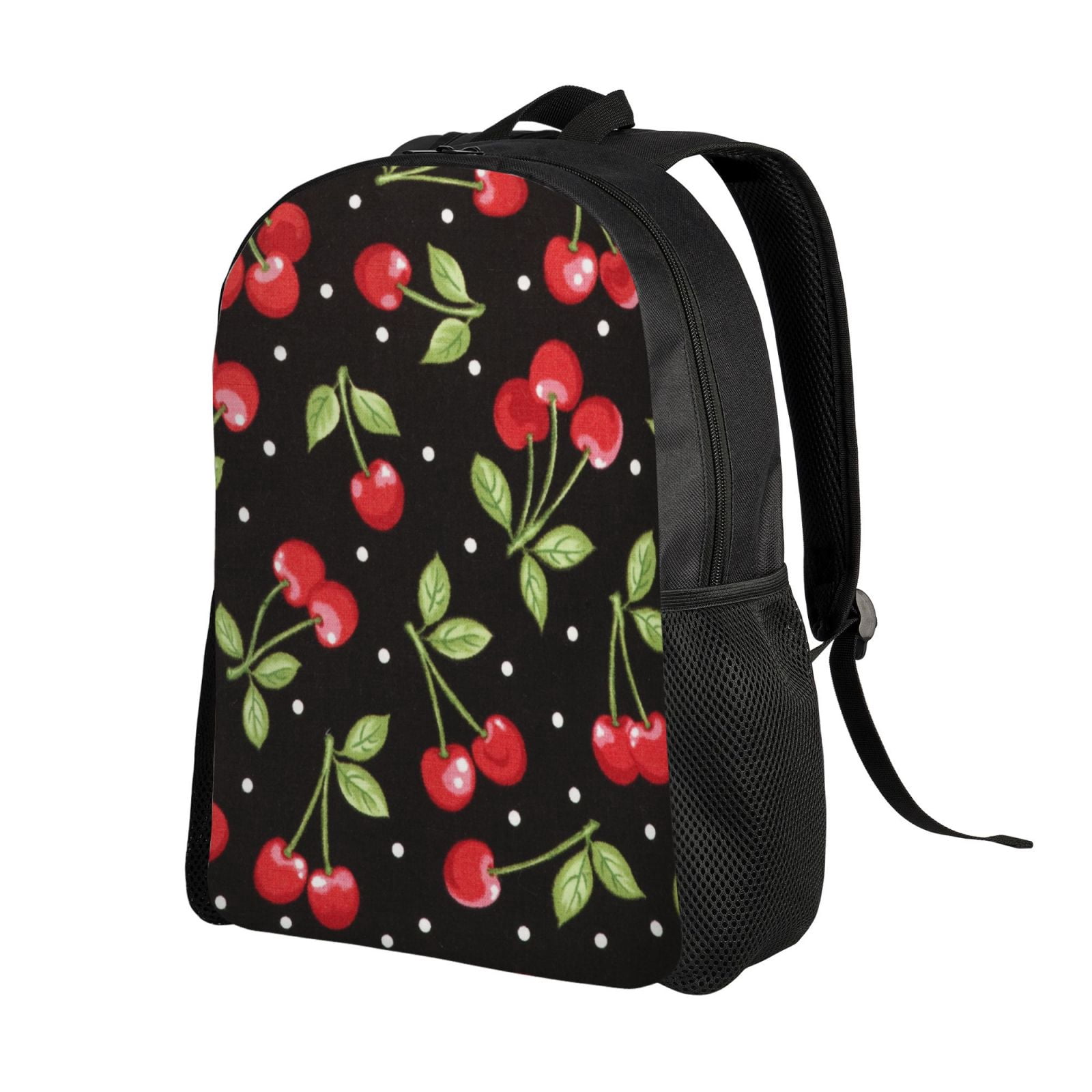 Ratiio Sweet Red Cherry Print Backpack with Padded 15-inch Laptop ...