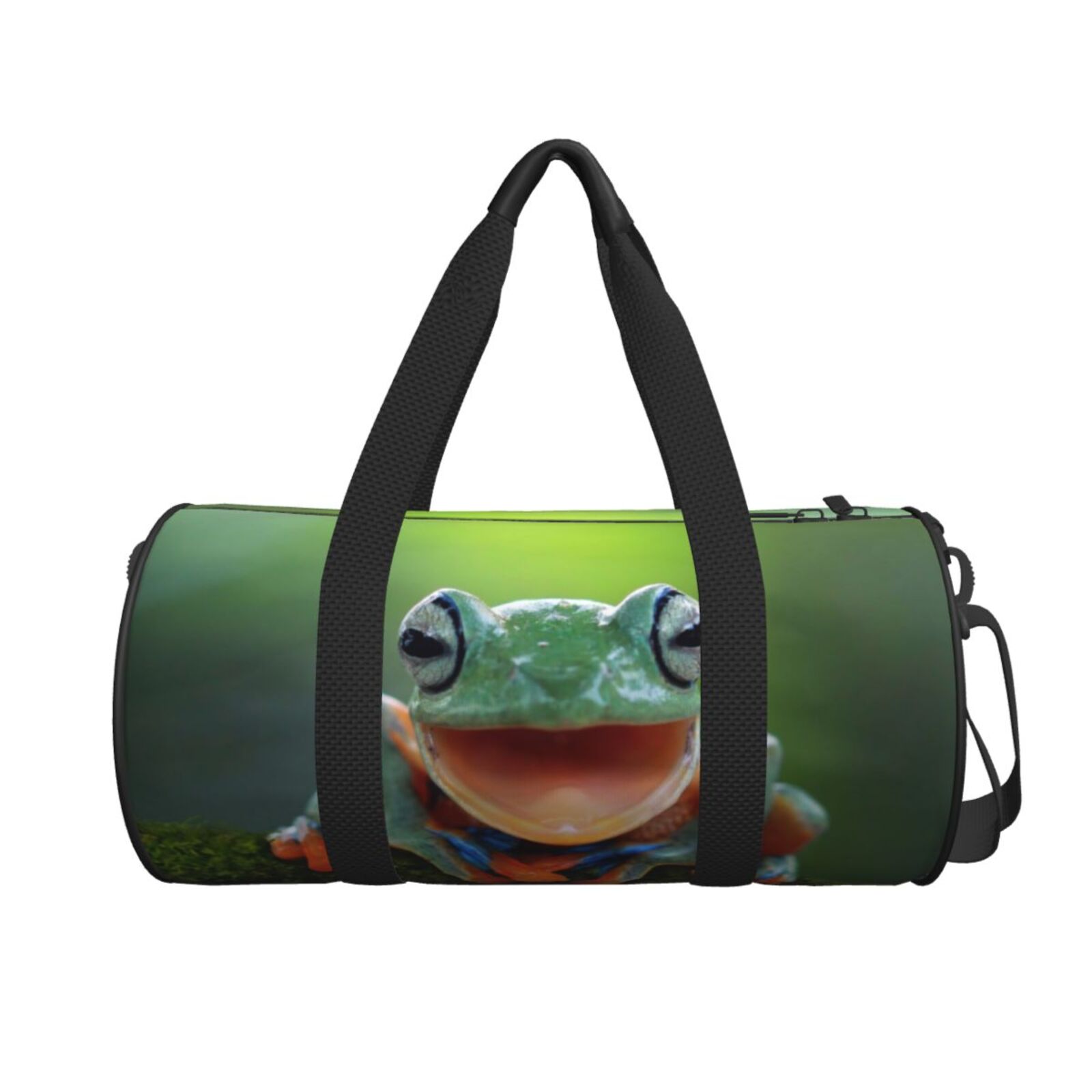 Ratiio Tree Frog Pattern Foldable Sports Gym Bag with Wet Dry Pocket ...