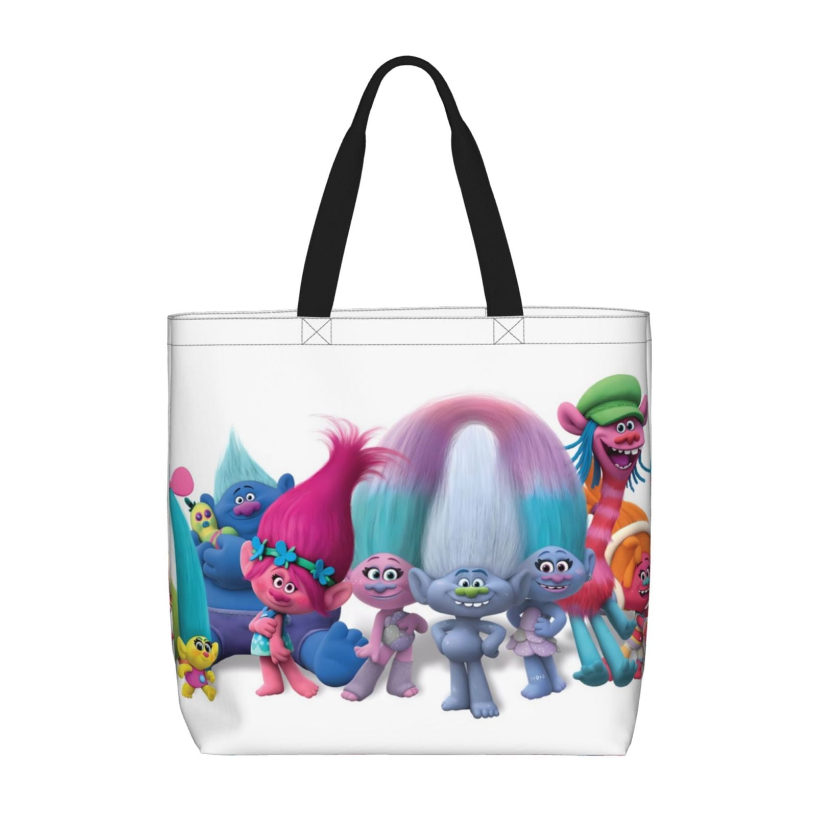 Ratiio Trolls Band Together Print Reusable Grocery Bag Shopping Bags ...