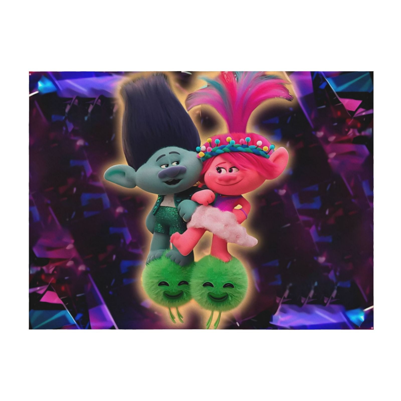 Ratiio Trolls Band Together Print Throw Blanket for Couch Sofa or Bed ...