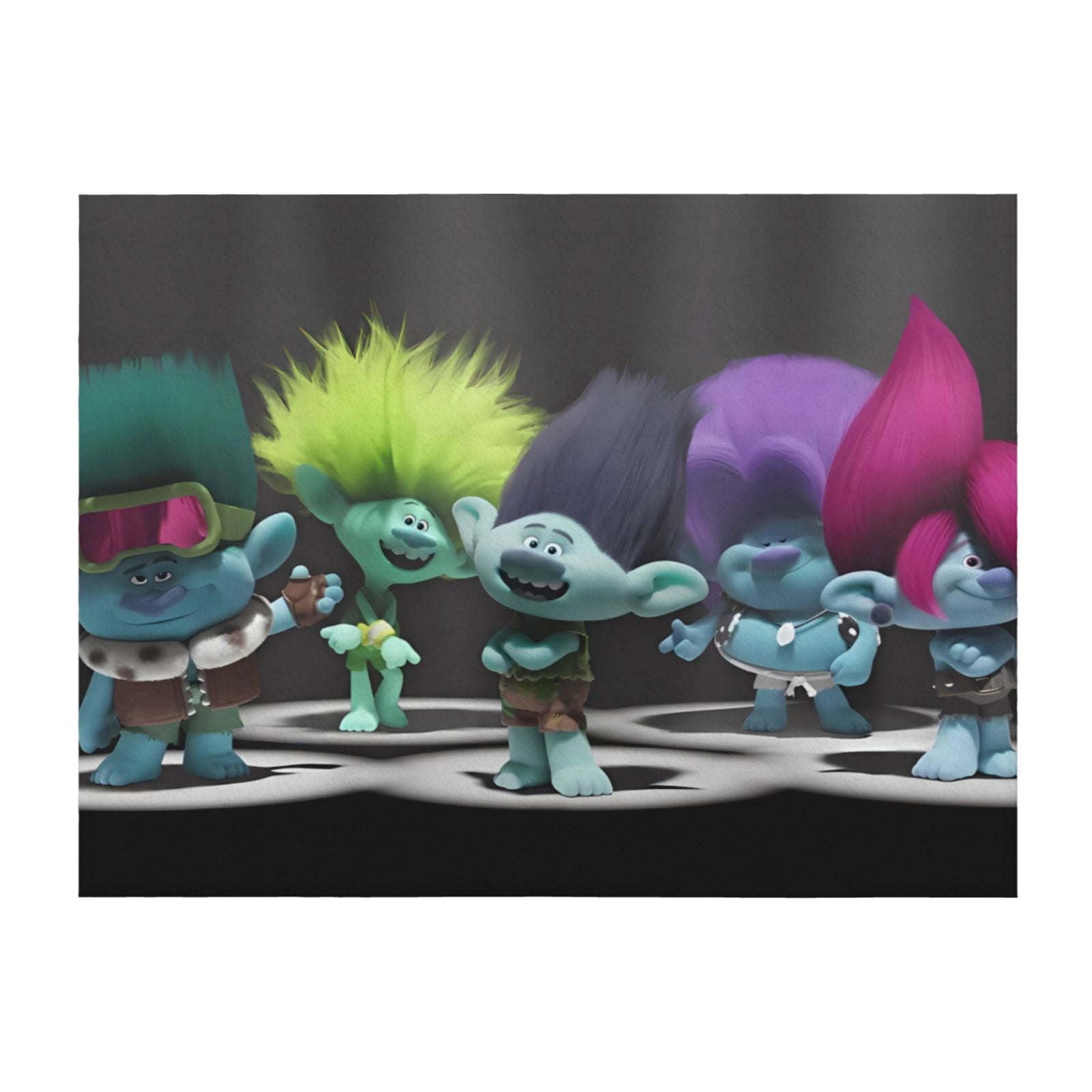 Ratiio Trolls Band Together Print Throw Blanket for Couch Sofa or Bed ...