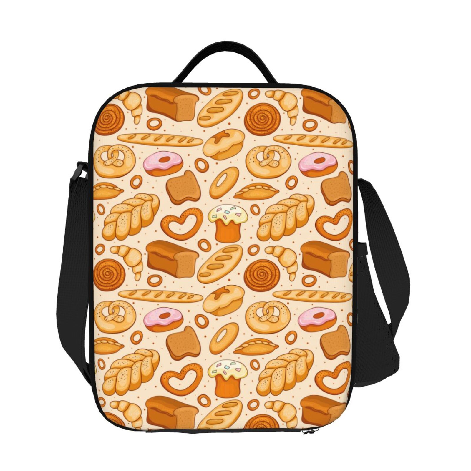 Ratiio Various Bread Print Lunch Box - Reusable Lunch Bag Men Adult ...