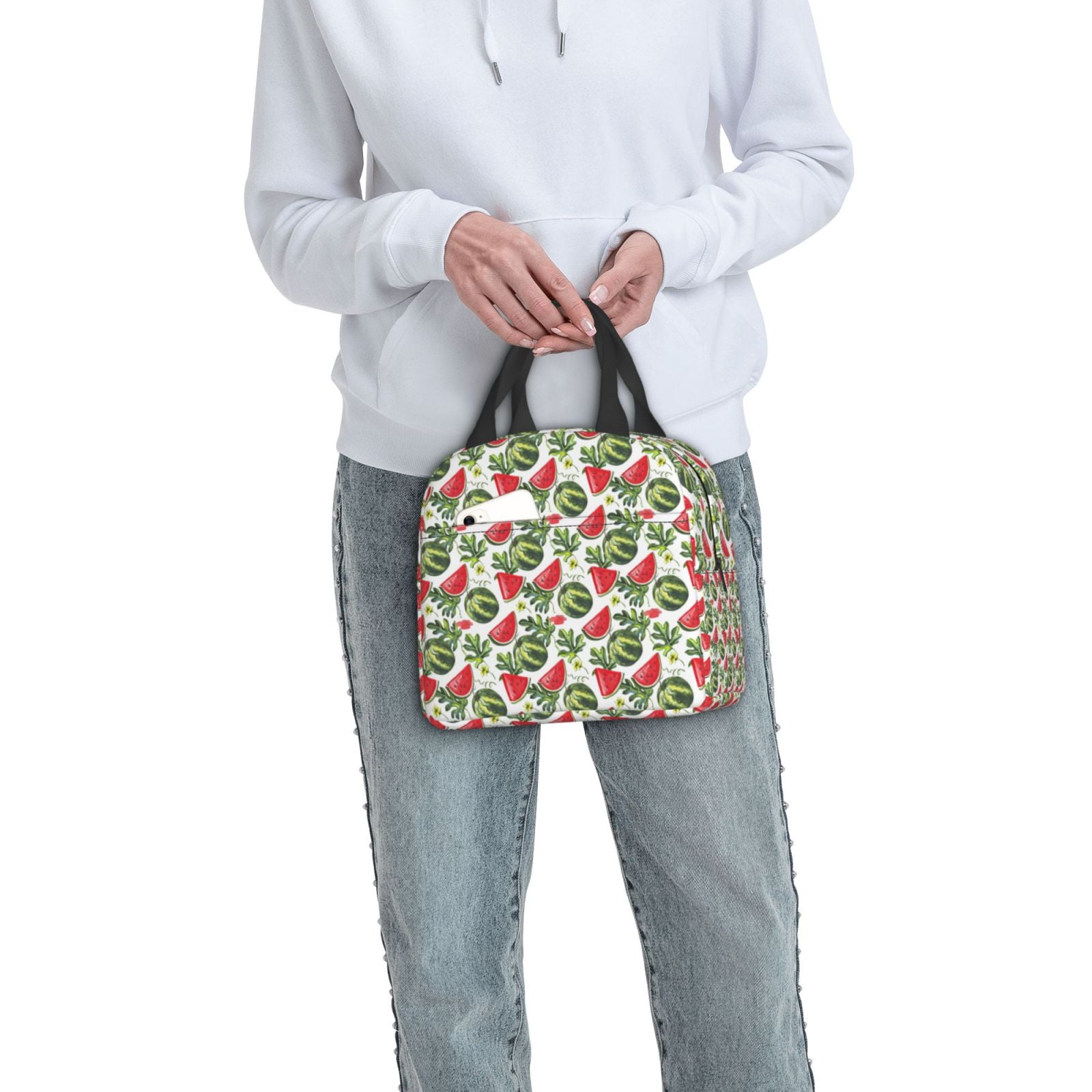 Ratiio Watermelons Print Lunch Bag Lunch Box Insulated Lunch Bag Adult ...