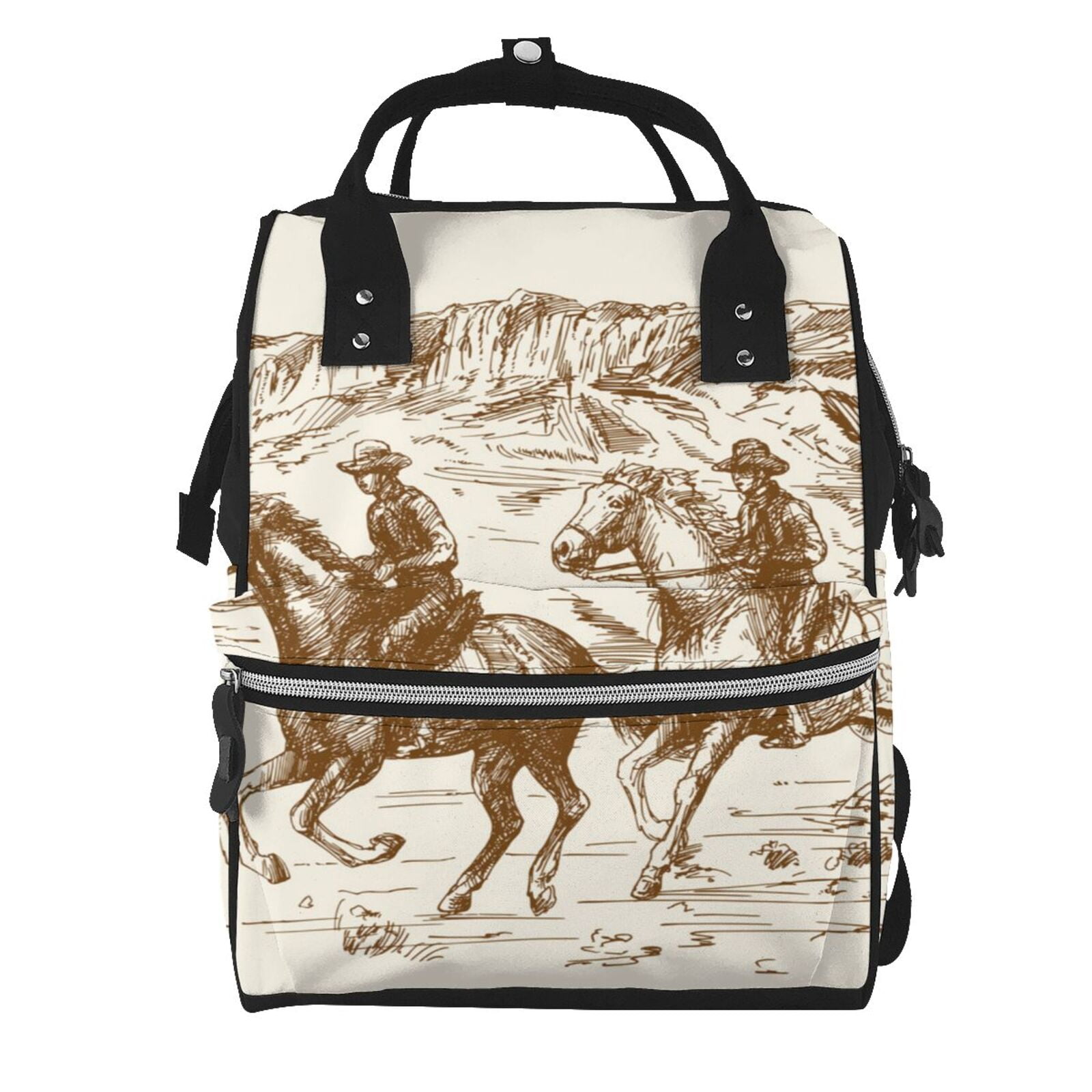 Ratiio Western Desert Cowboys1 Mummy Backpack - Waterproof Twill Canvas ...
