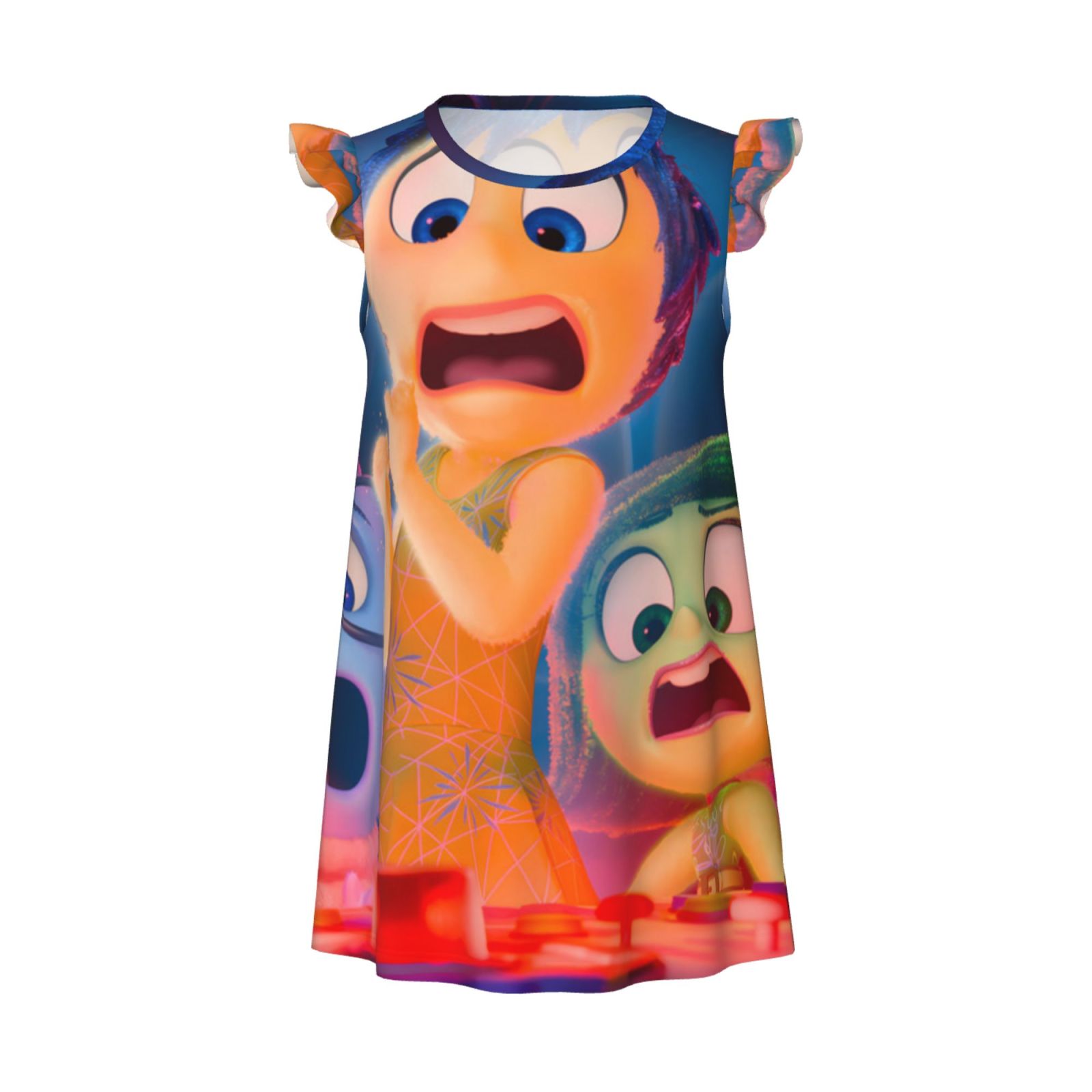 Ratiio inside out 2 Print Girls Nightgowns, Princess Pajama Dresses for ...