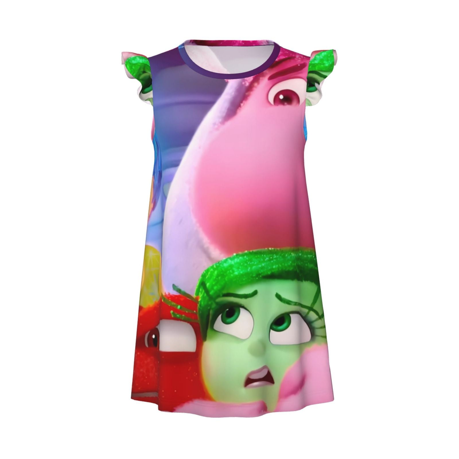 Ratiio inside out 2 Print Girls Nightgowns, Princess Pajama Dresses for ...