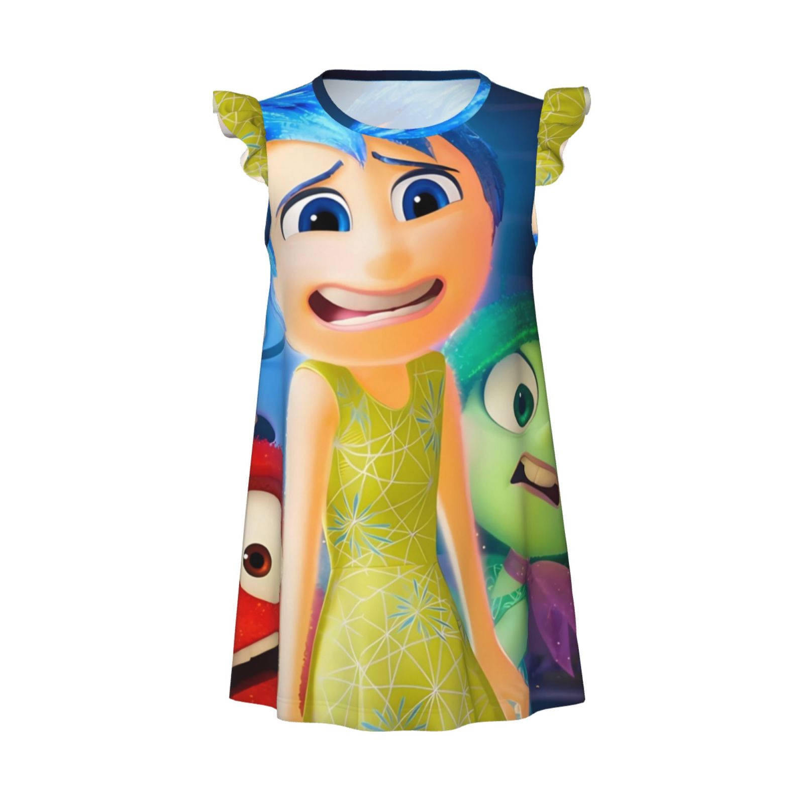 Ratiio inside out 2 Print Girls Nightgowns, Princess Pajama Dresses for ...