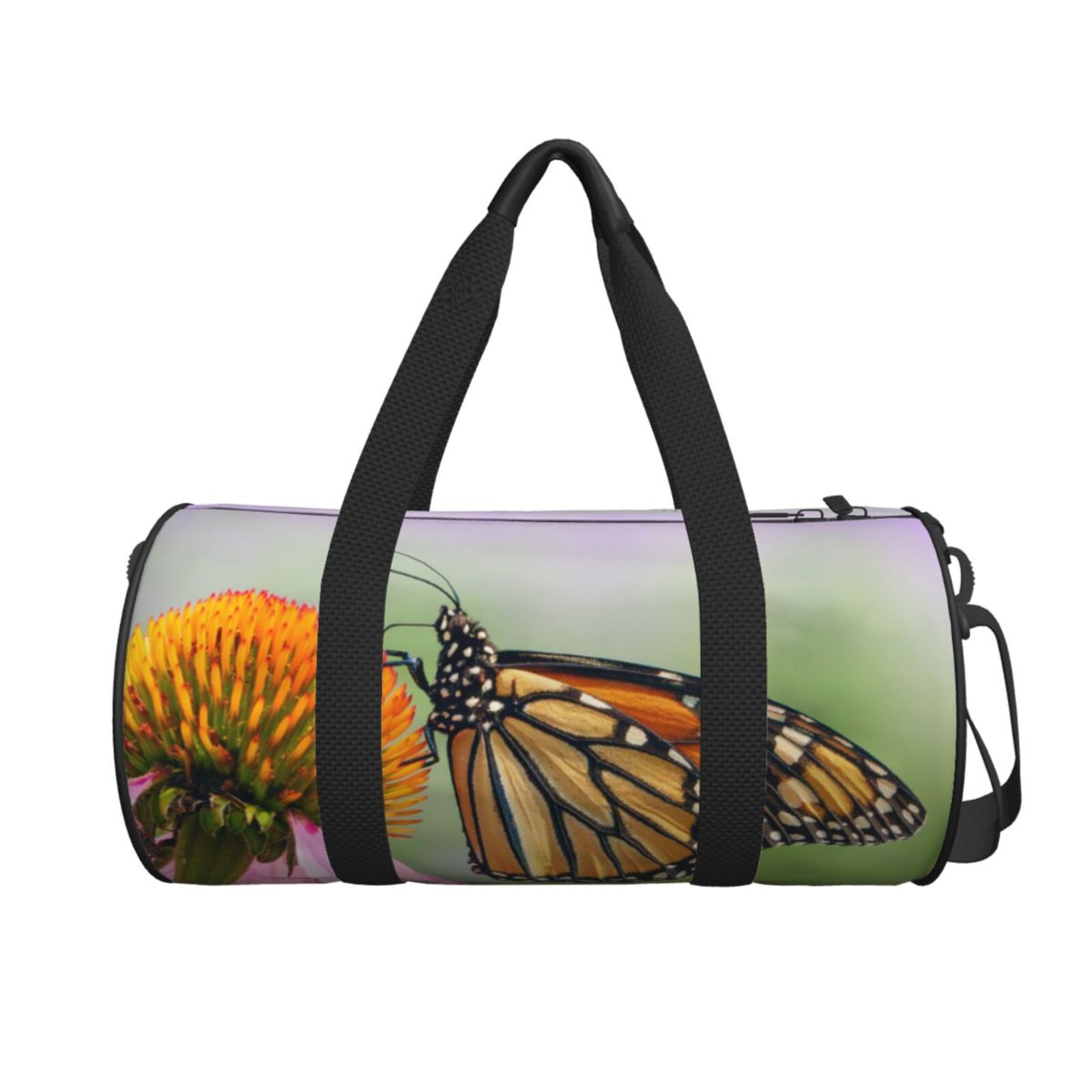 Ratiio A monarch butterfly Pattern Foldable Sports Gym Bag with Wet Dry ...