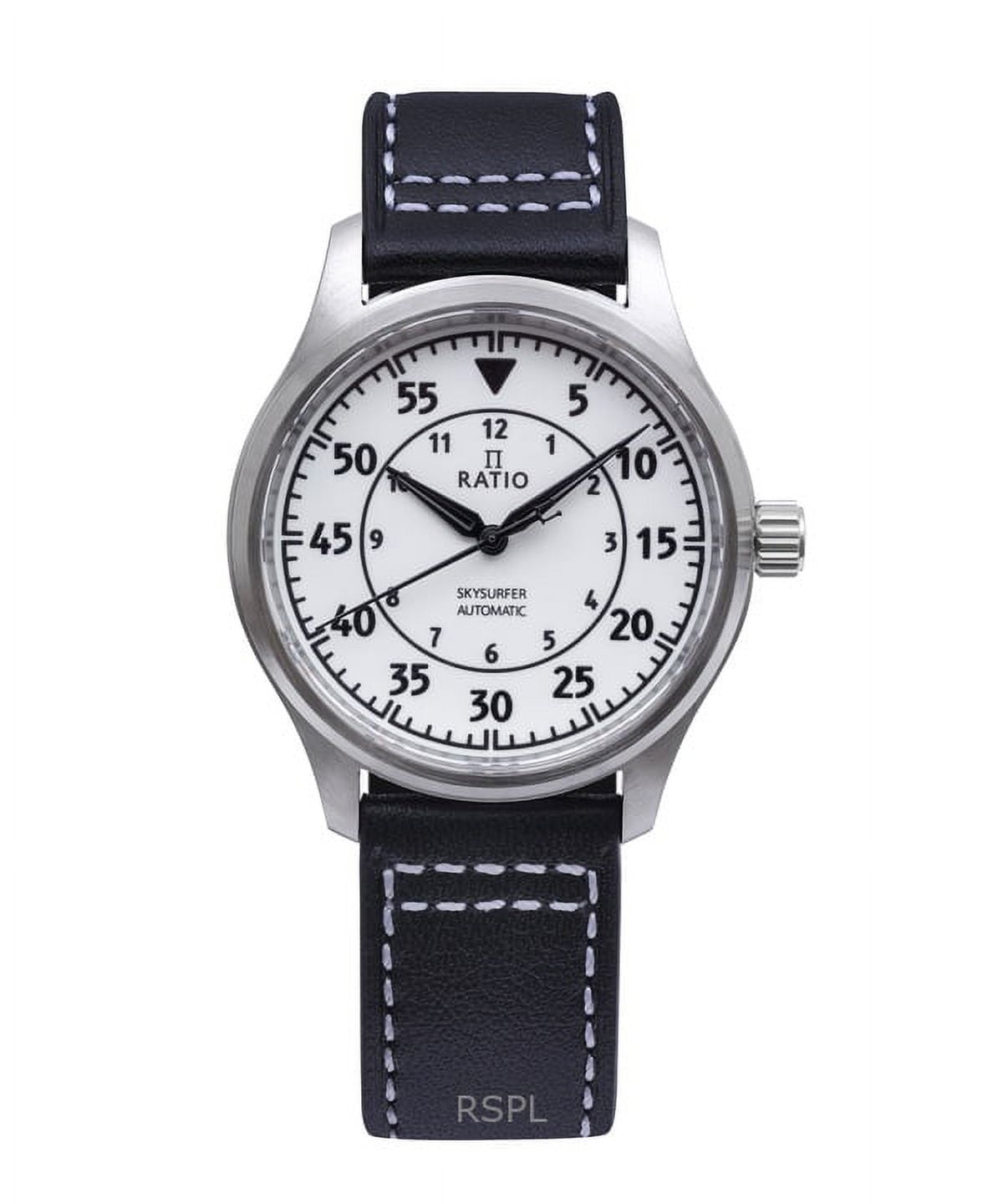 Ratio Skysurfer Pilot Full Luminous Dial Leather Automatic RTS324 200M ...