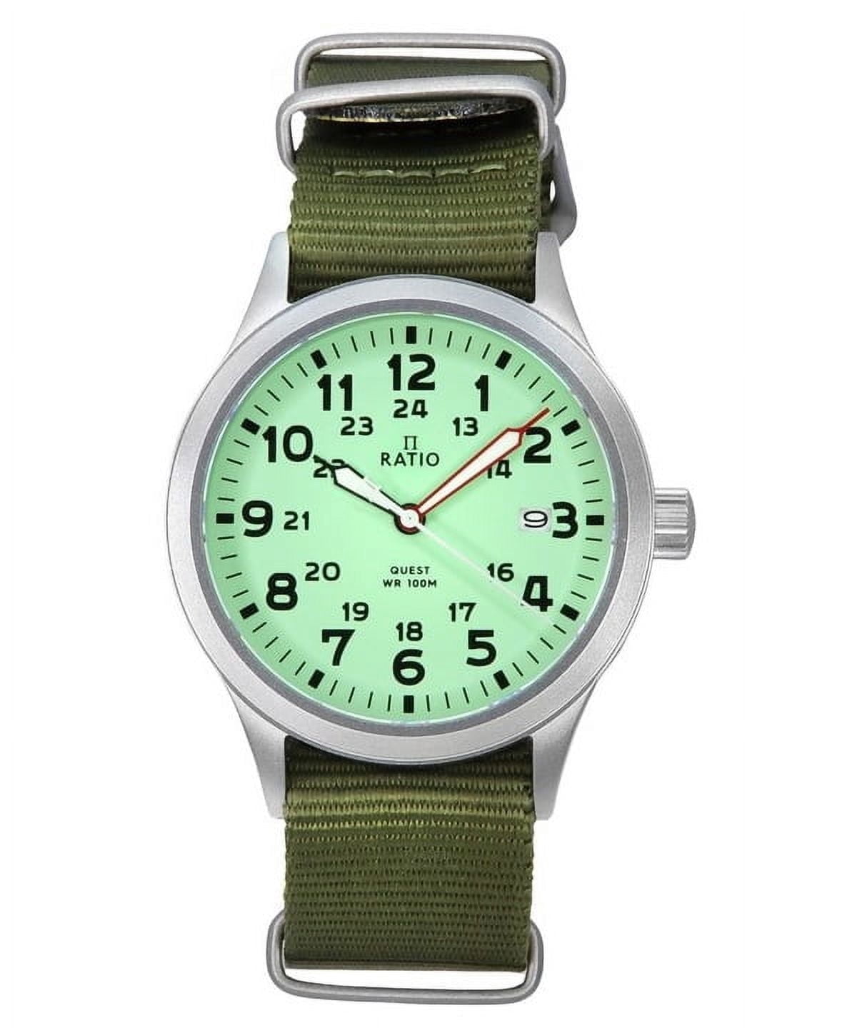Ratio Quest Men's Field Watch Sapphire Nylon Strap Quartz RTQ015 100M ...