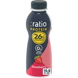 Ratio Protein Dairy Drink, Strawberry, 26g Protein, 10.8 fl oz ...