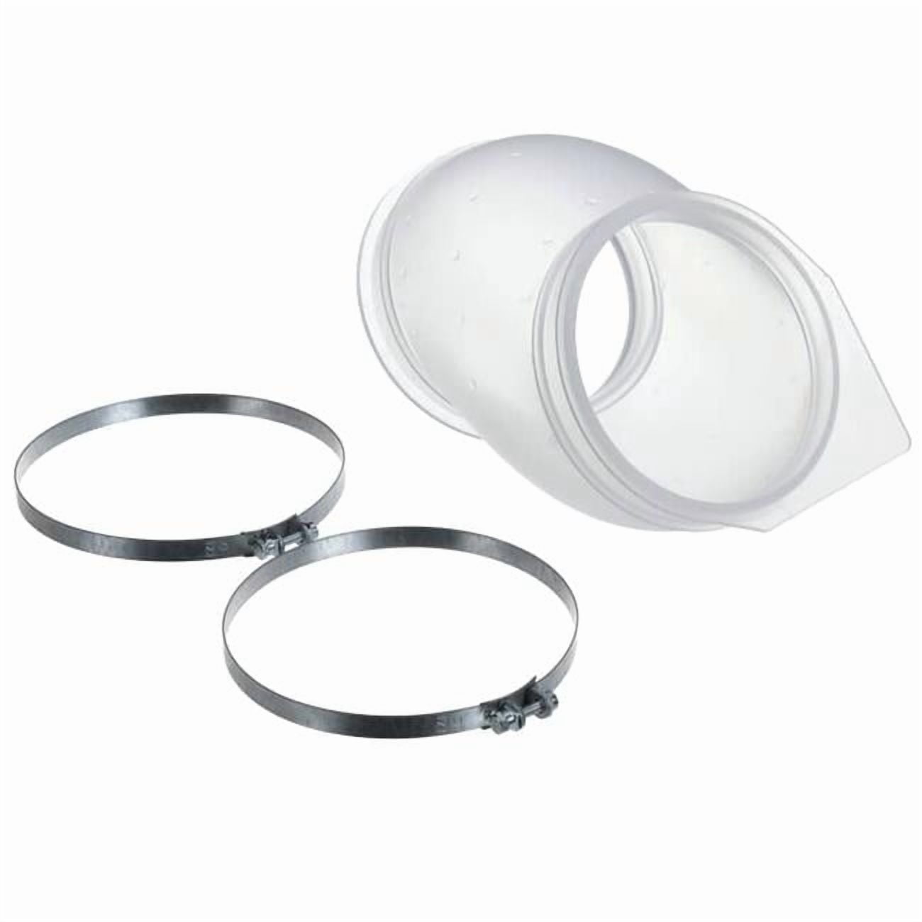 Rational 54.01.650S Genuine OEM Vent Pipe with Clamps, Rubber Form - Walmart.com