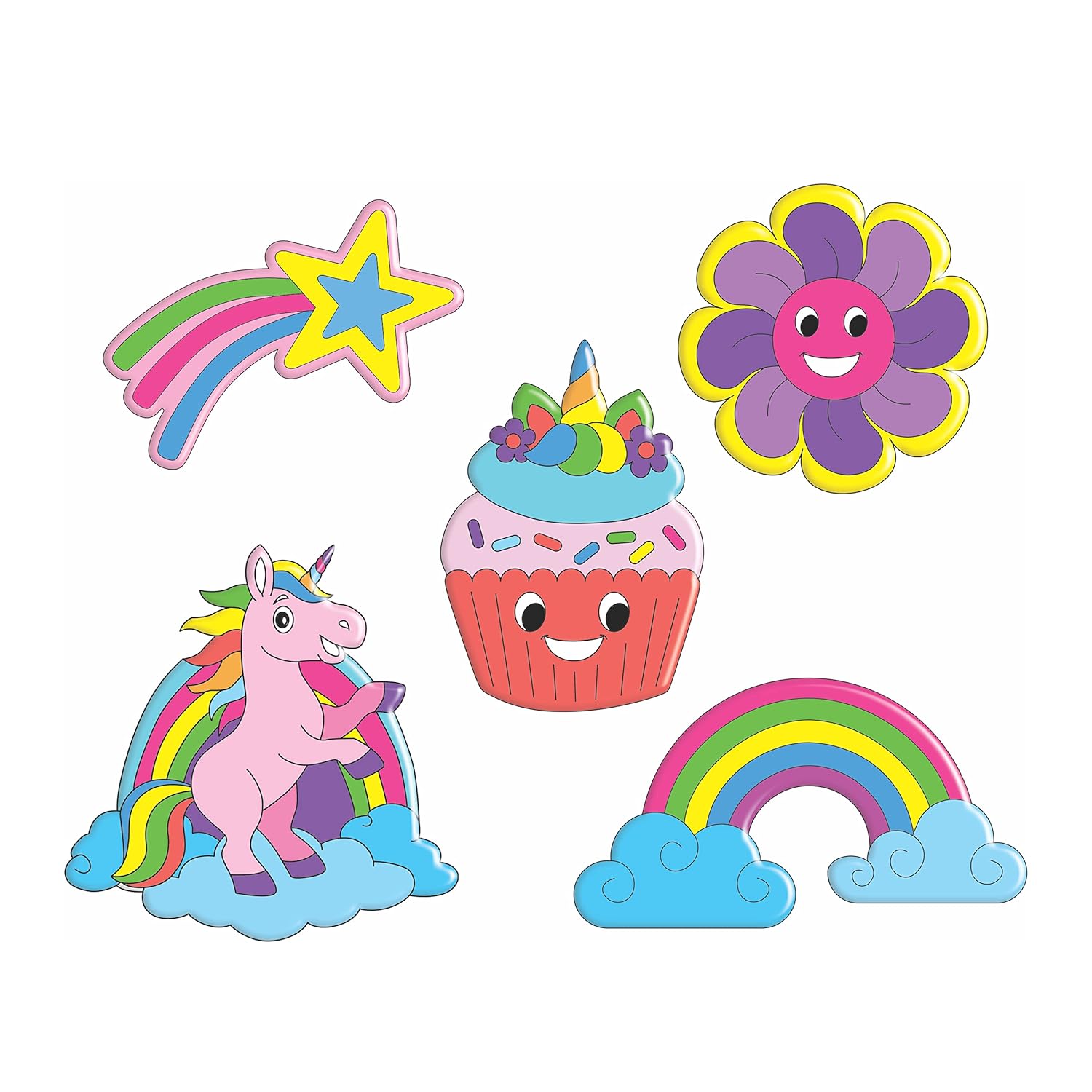 Ratnas Unicorn Fridge Magnet Wooden DIY Kit for Kids Adults 5 - Walmart.com