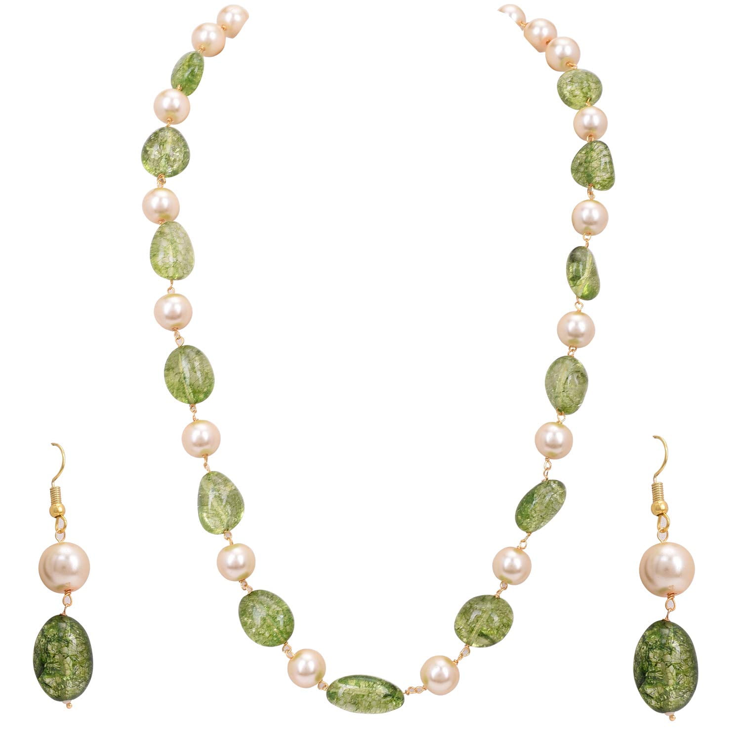 Ratnavali Jewels Green color Tourmaline Pearl Natural Beads Stone ...