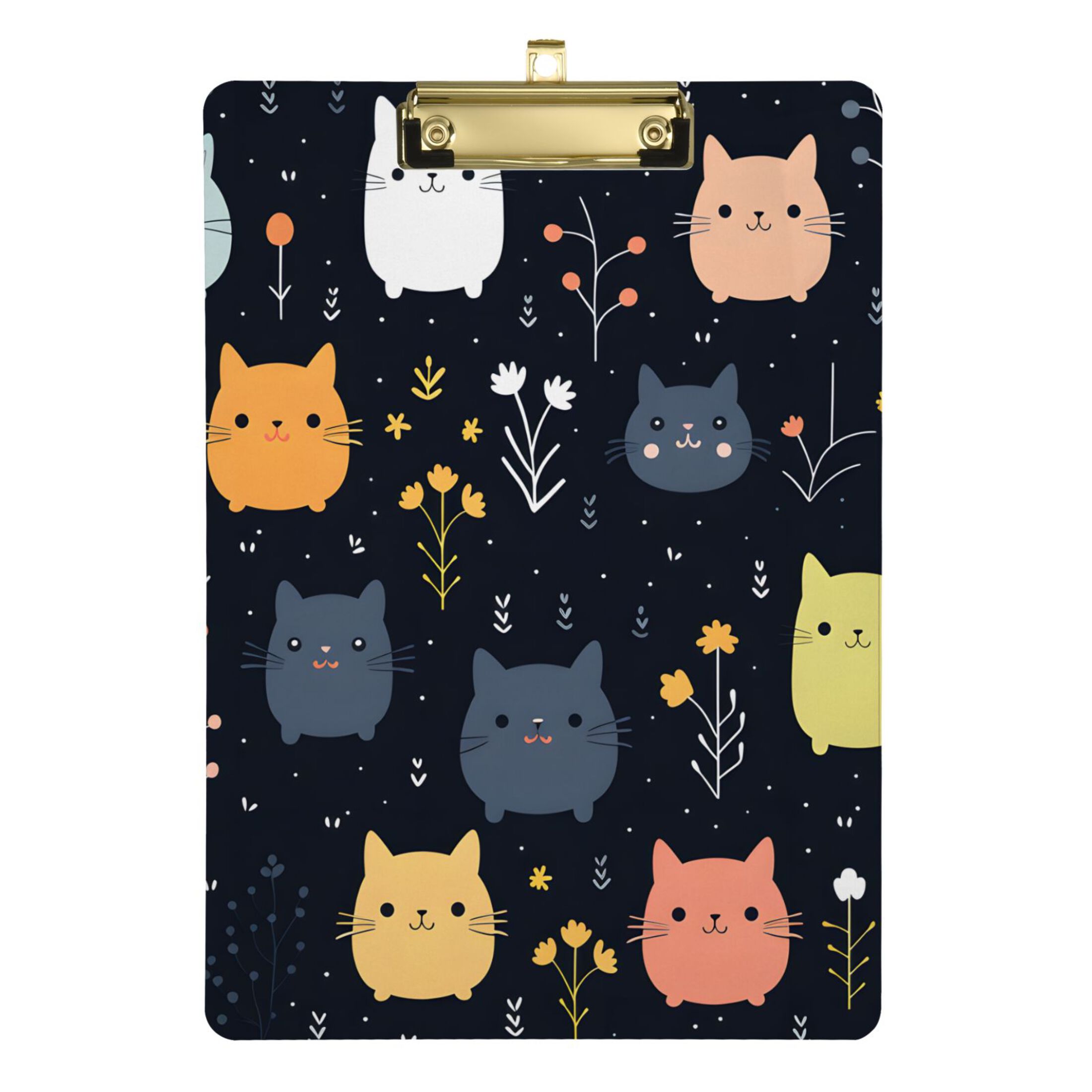 Rats Mouse Flowers Leaves Black Acrylic Clipboards 12 x 9 Inch A4 Size ...