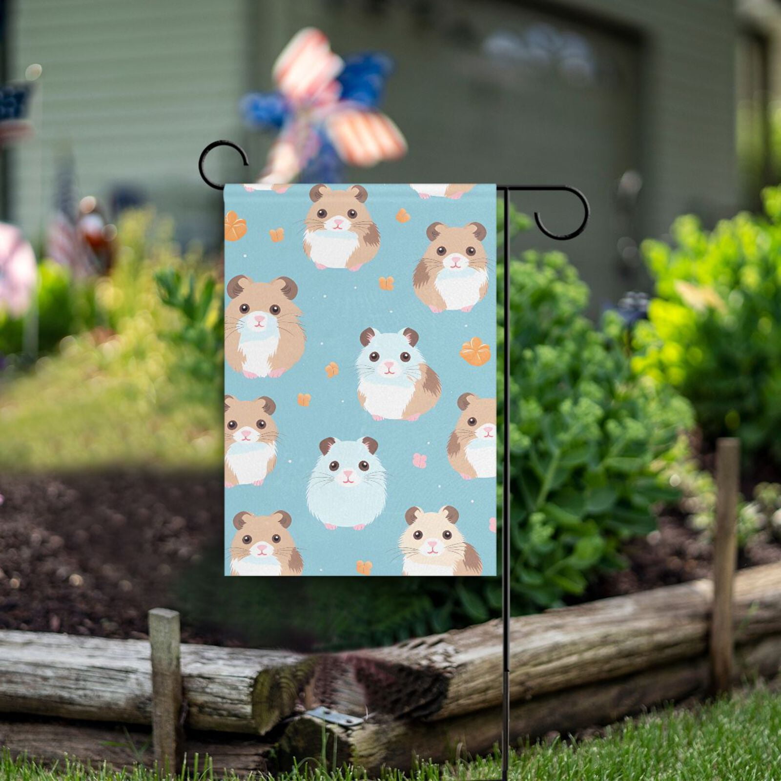 Rats Mouse Garden Flag Double Sided Outdoor Banners for Courtyard ...