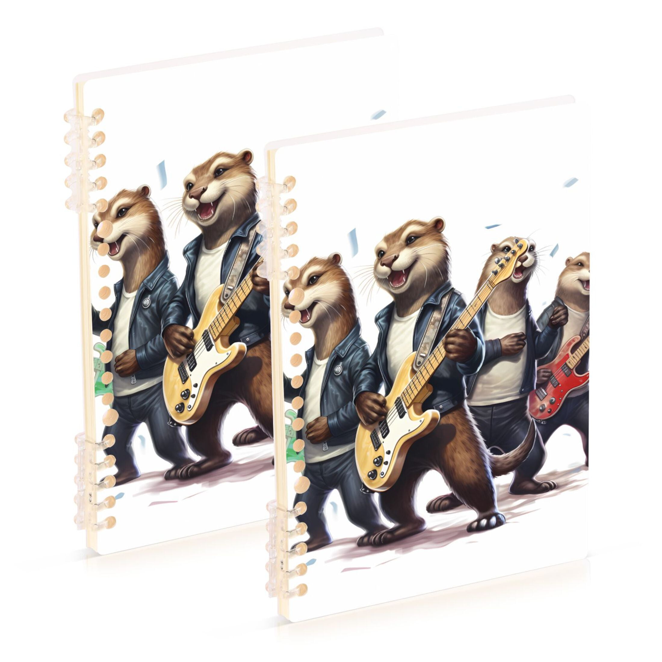 Rats Mouse Guitas Ring Binder Notebook Journey Note Diary College Ruled ...