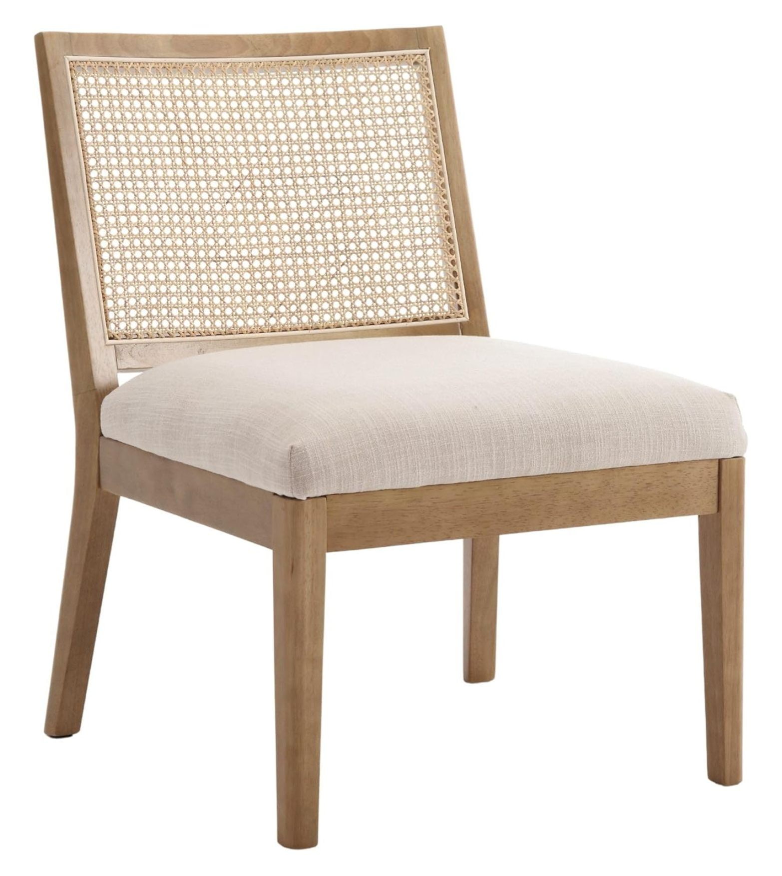 Rattan Accent Chairs Century Mordern Wooden Accent Armless Chair with ...