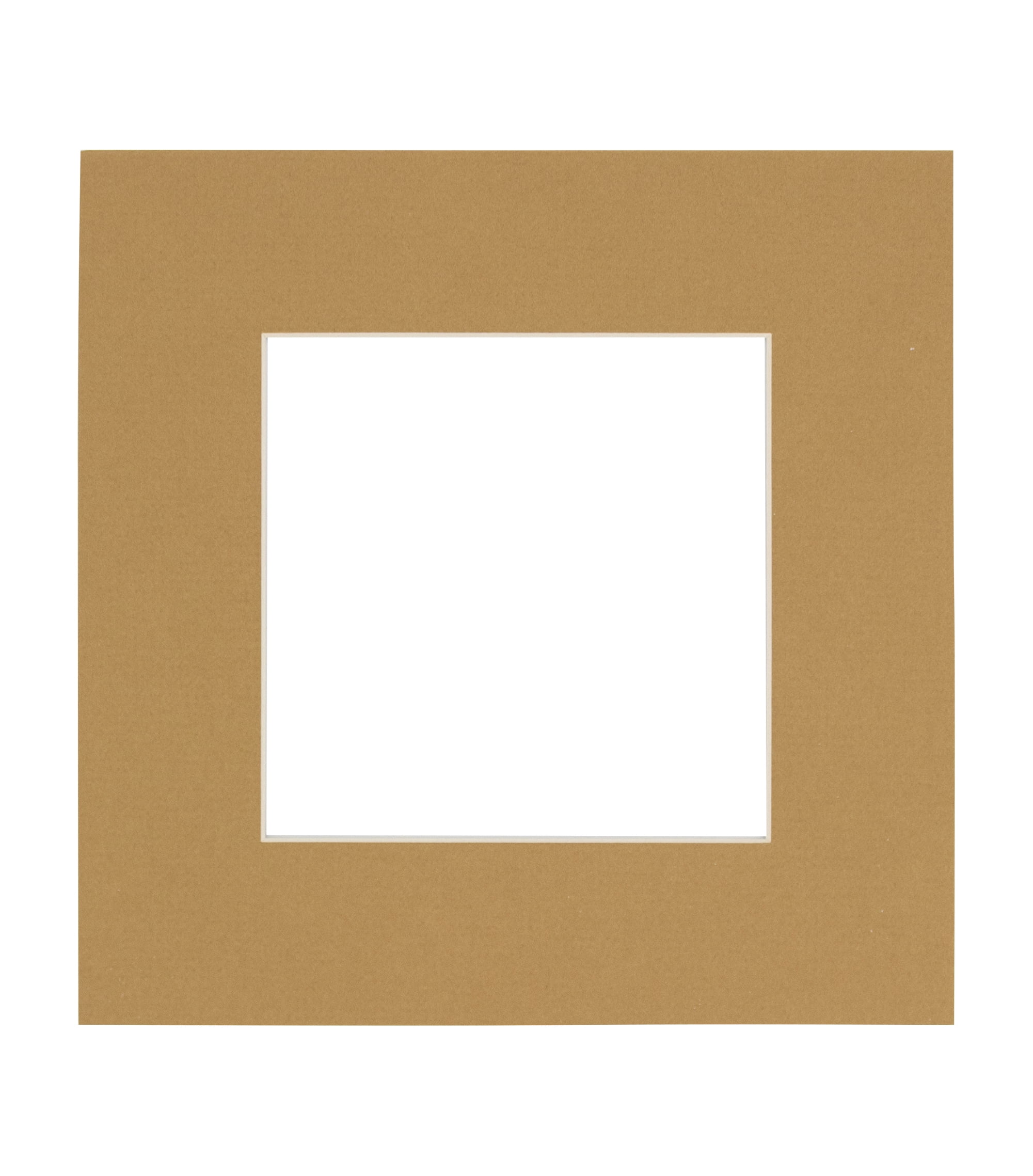 Rattan Acid Free 12x12 Picture Frame Mats with White Core Bevel Cut for ...