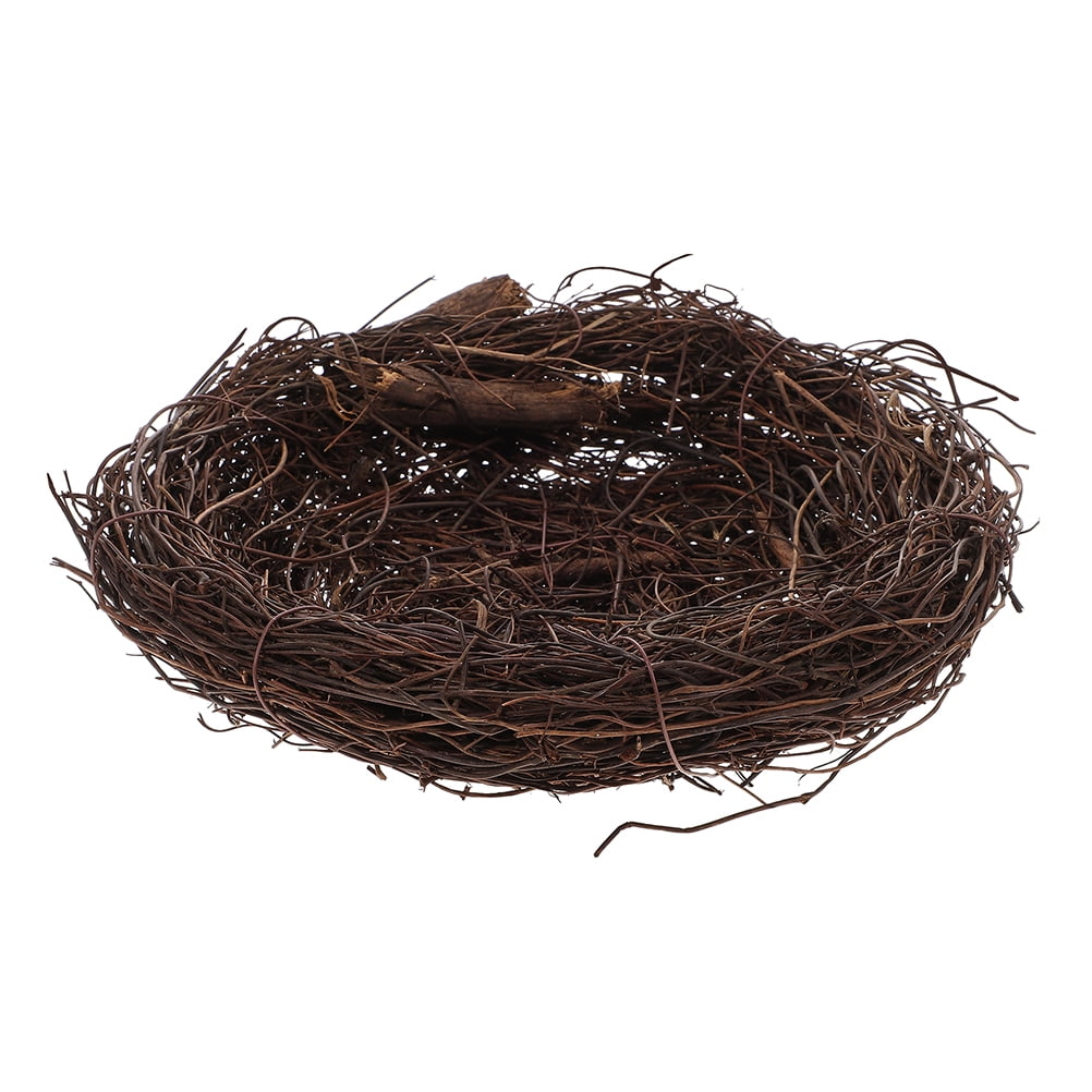 Rattan Bird Nest Decoration Fake Bird Nest Landscape Ornament Party ...