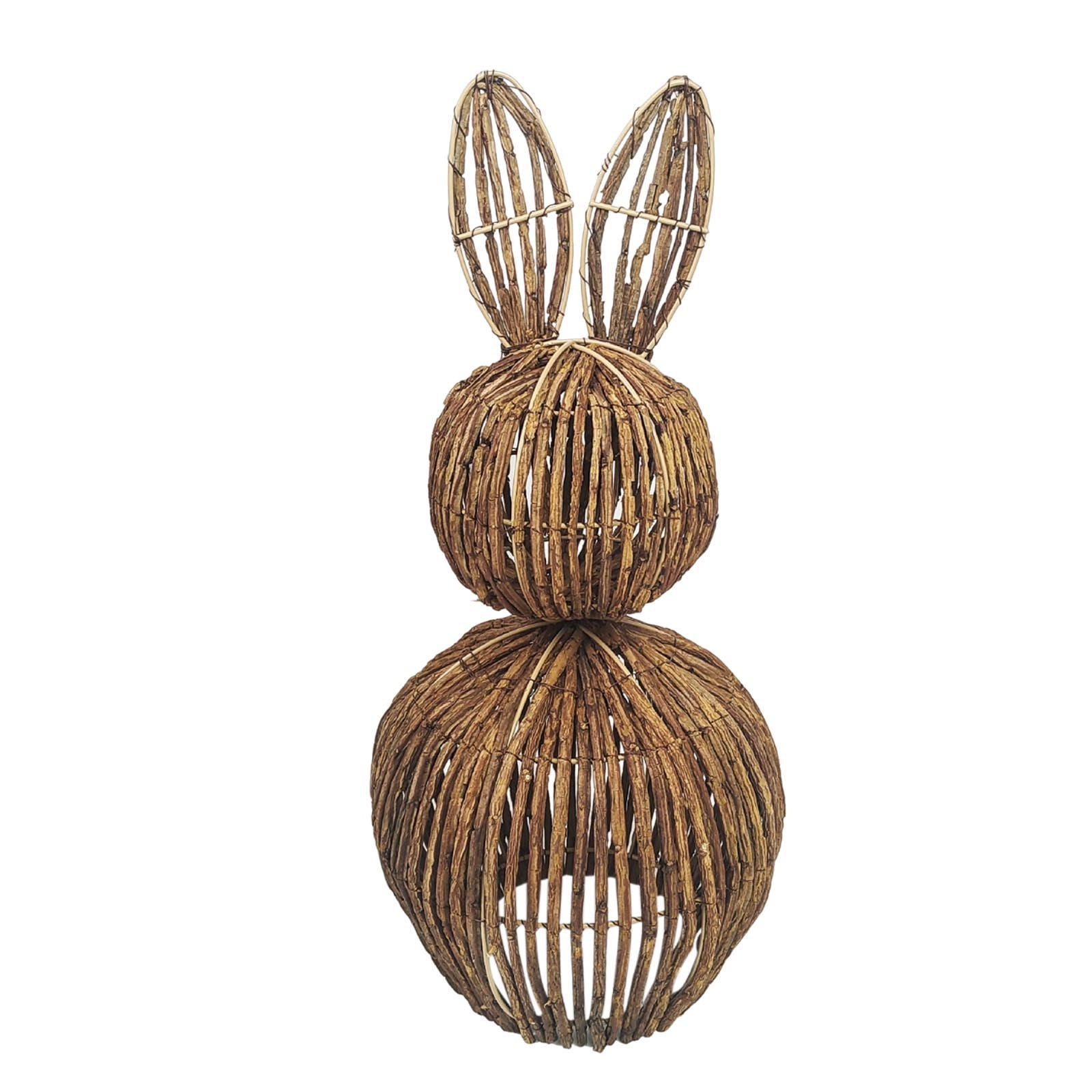 Rattan Bunny, Wicker Easter Bunny, Wicker Easter Bunny Decor, Wicker ...