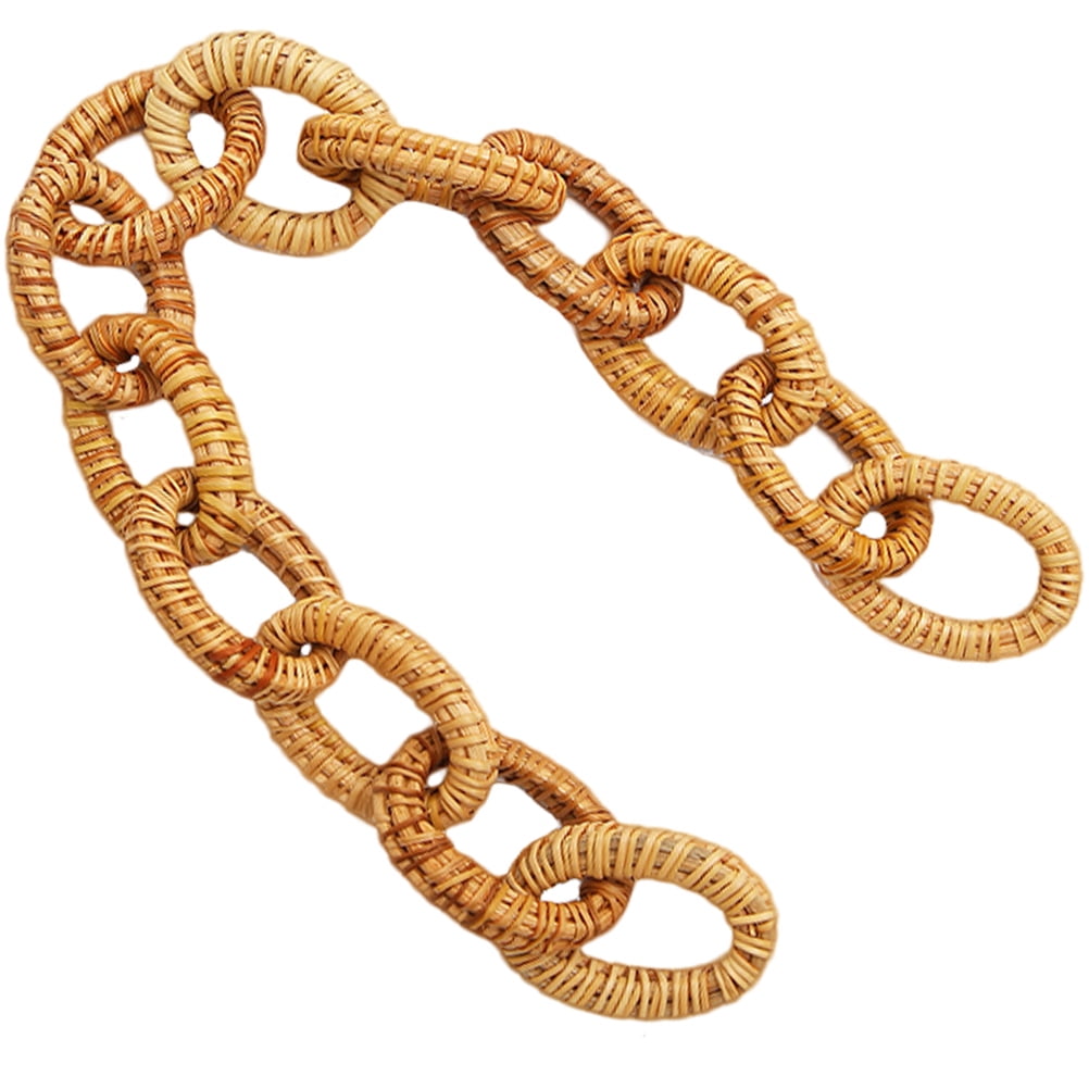 Rattan Chain Hanging Craft Woven Link Decor Leather Paper Rack for ...