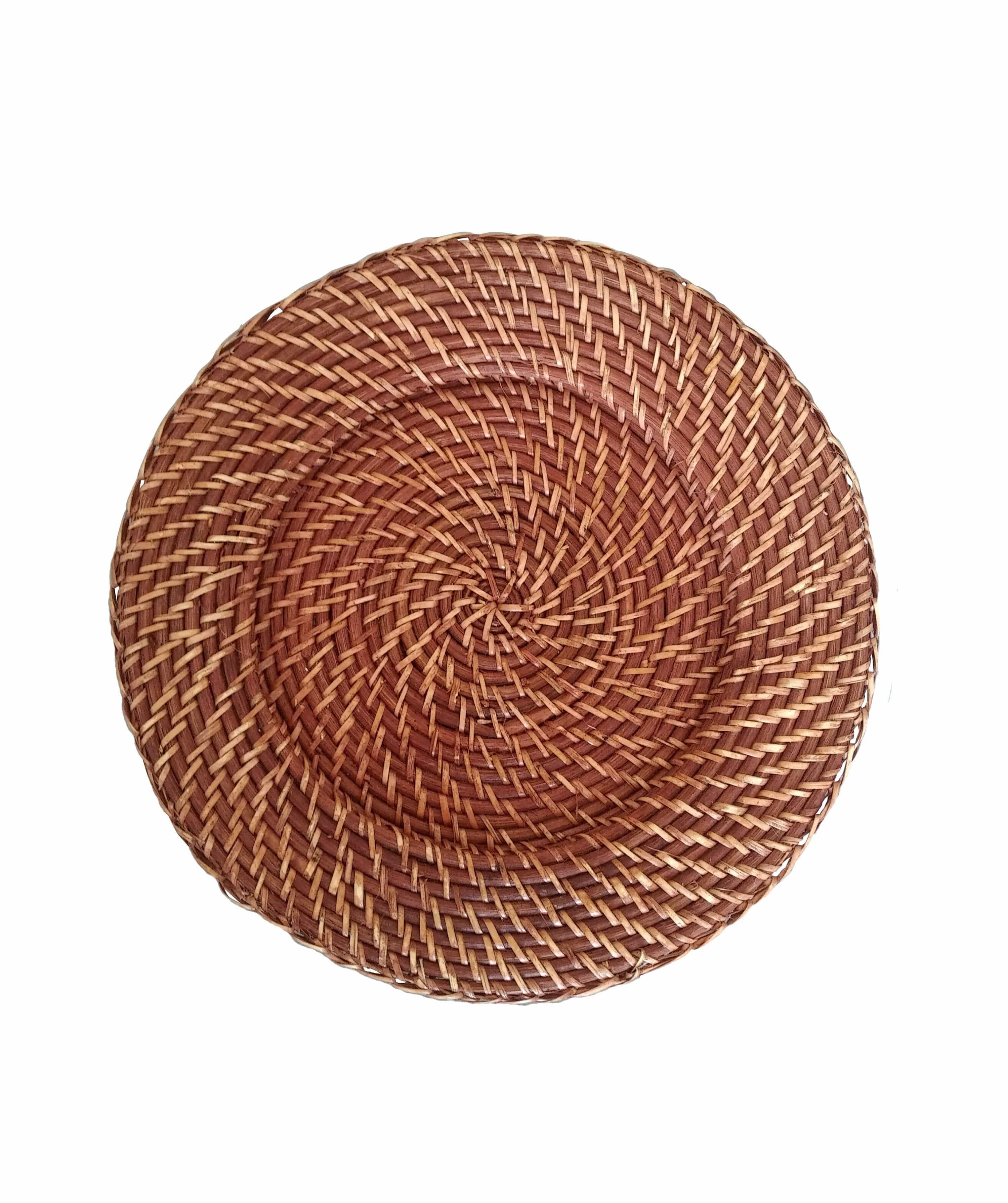 Rattan Charger Plates | Woven Rustic Dinnerware Tableware for Dinner ...