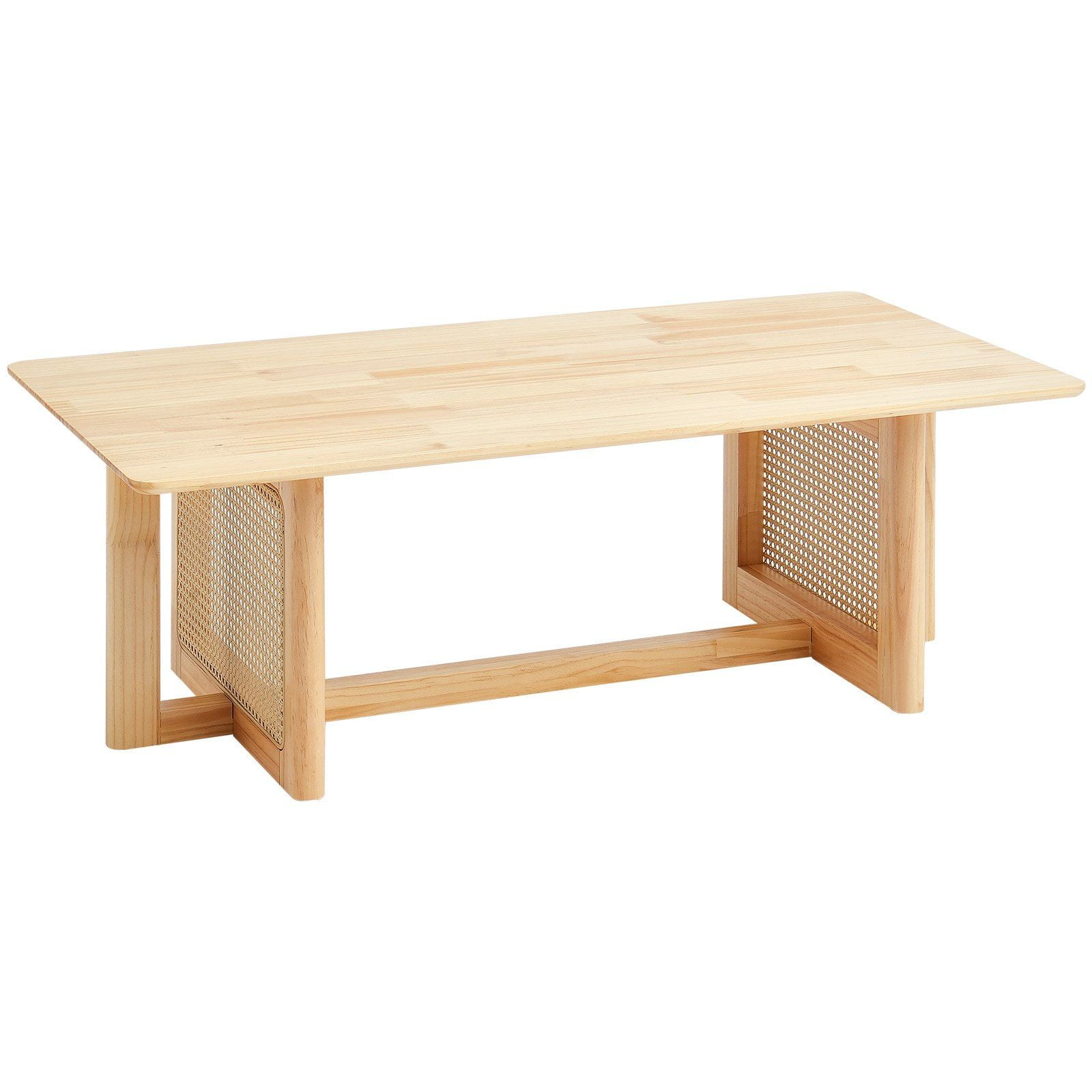 Rattan Coffee Table Rectangle Rattan Coffee Table 1-Tier for Living ...