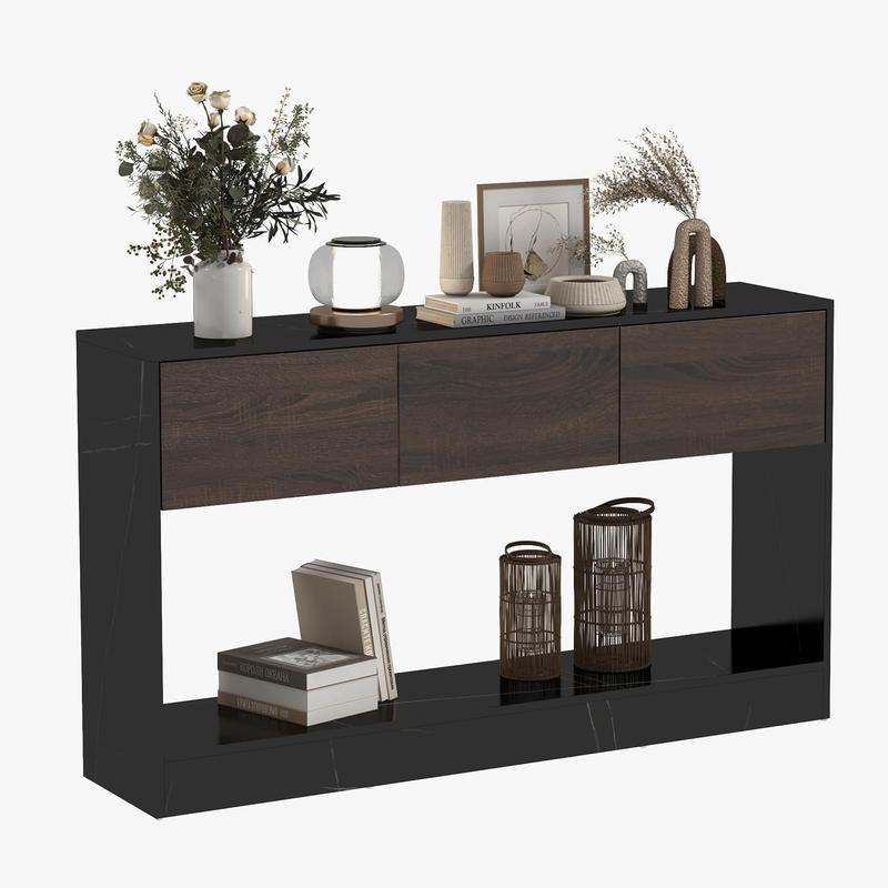 Rattan Console Table, Bohemian Rattan Console Table - Narrow Door ...