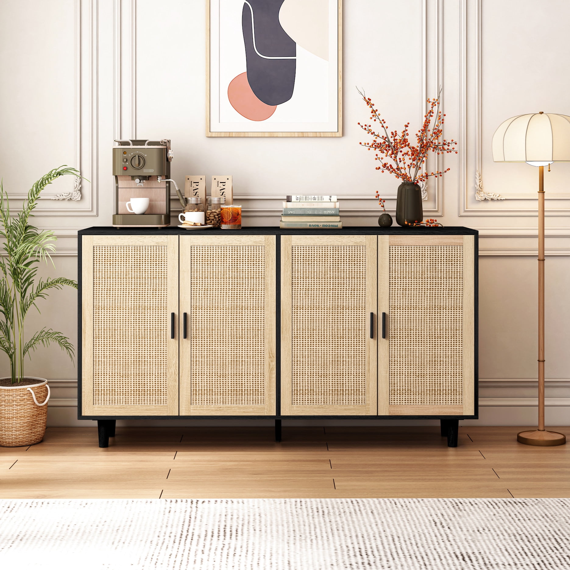 Rattan Decorative Cabinet for Hallway | Functional in Different Areas ...