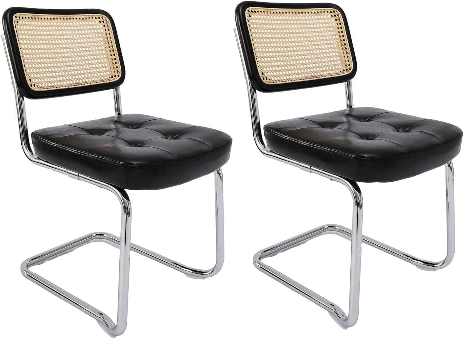 Rattan Dining Chairs set of 2 Cane Dining Kitchen Farmhouse Side Chairs ...