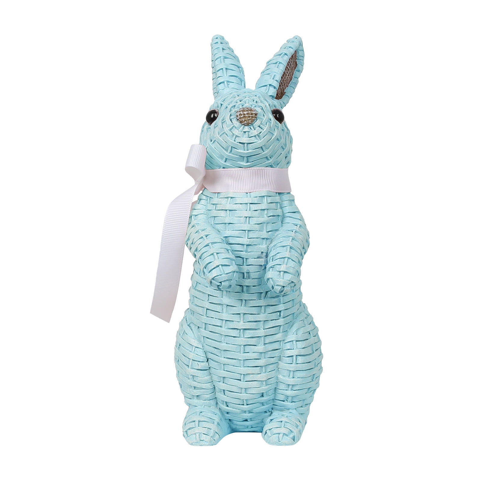 Rattan Effect Resin Bunny Easter Decor,Table Rabbit Easter Decorations ...