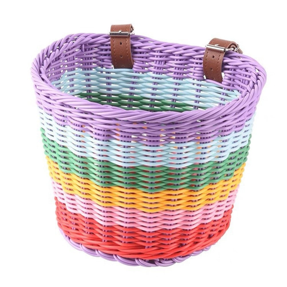 Rattan Kids Bike Basket Handlebar Basket Balance Bike Scooter Handlebar ...