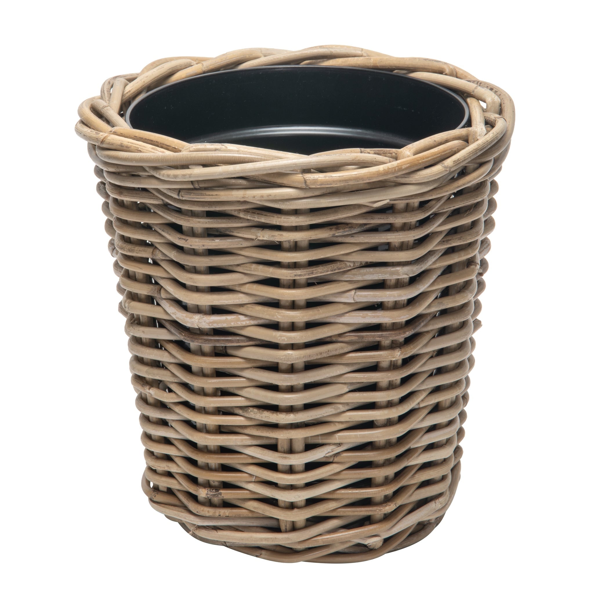 KOUBOO Unique Home Decor Kobo Rattan 2 Gal Waste Basket, Elevate Your ...