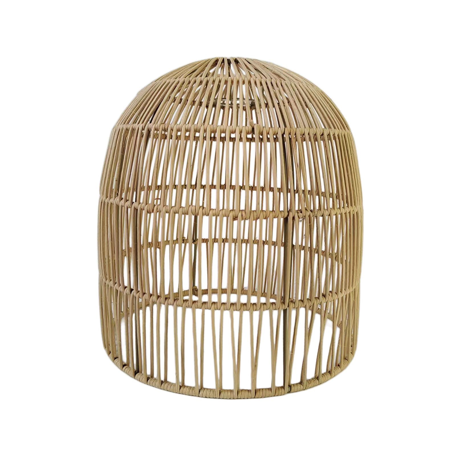Rattan Lamp Shade Decor Replacement Handmade Weaved Light Fixture Lamp ...