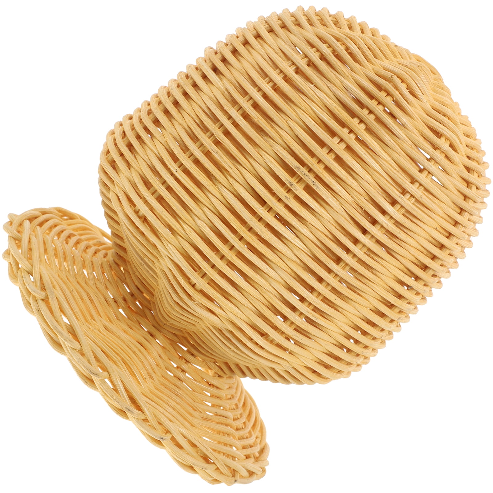 Rattan Mannequin Head Stand Hat Wig Display Holder Handmade Wicker ...