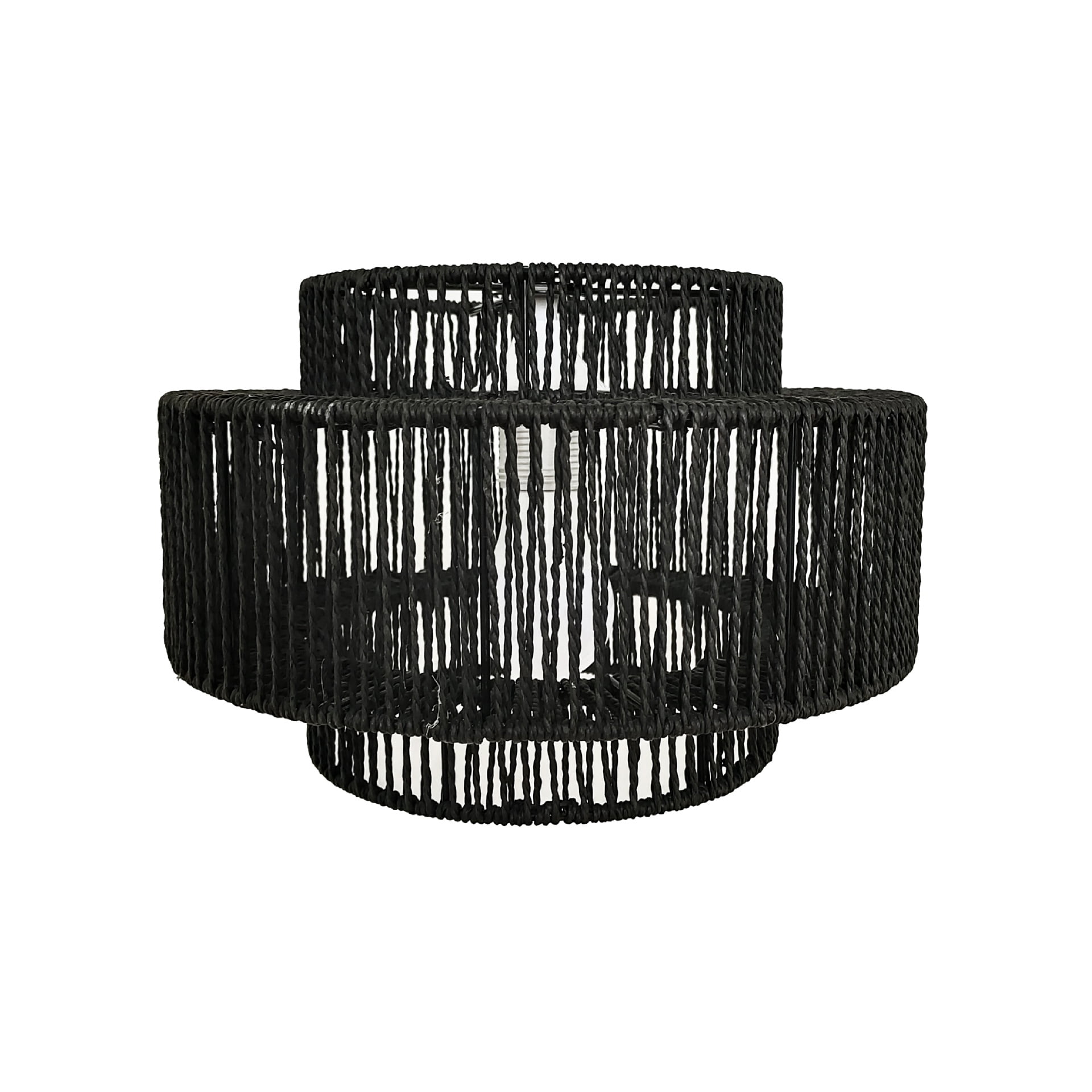 Rattan Pendant Lamp Shade Vintage Hanging Lamp Shade Woven Boho Light ...