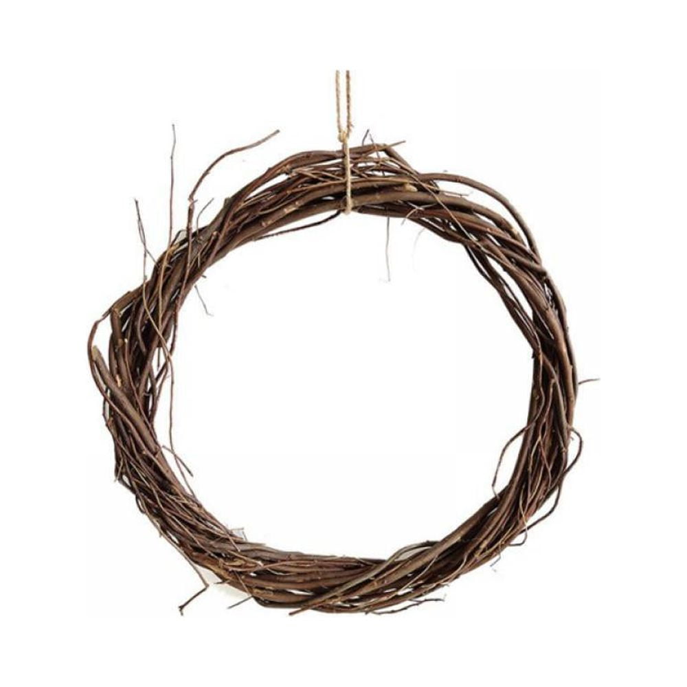 Rattan Ring Garland Pendant Vine Wreath Willow Braided Ring Durable ...