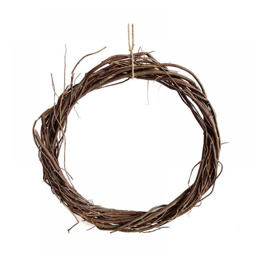 Rattan Ring Garland Pendant Vine Wreath Willow Braided Ring Durable ...