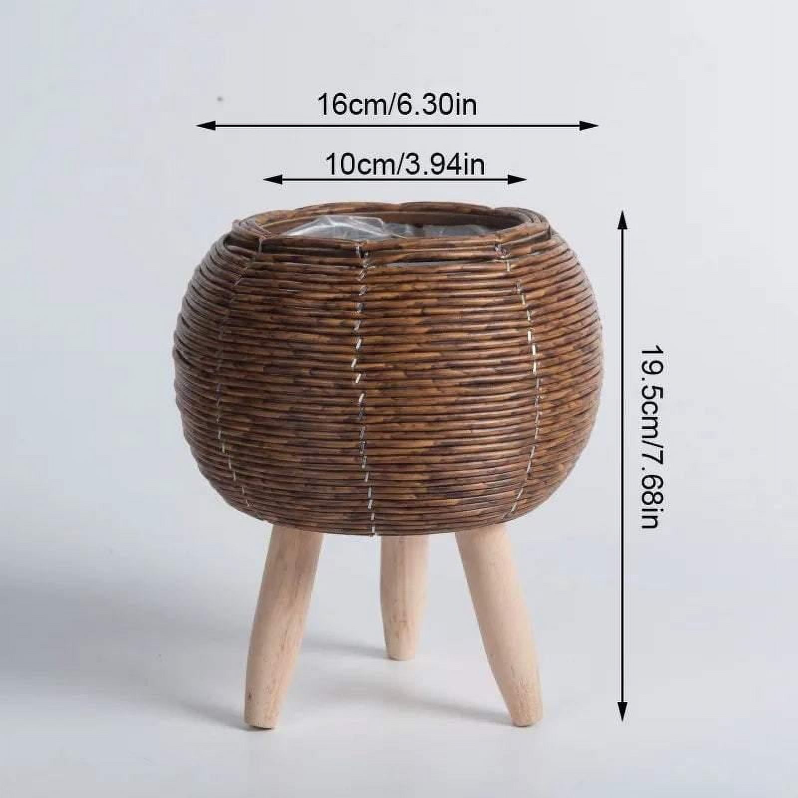 Rattan Style Plant Pot with Removable LegsPlant Pots & PlantersPlanting ...