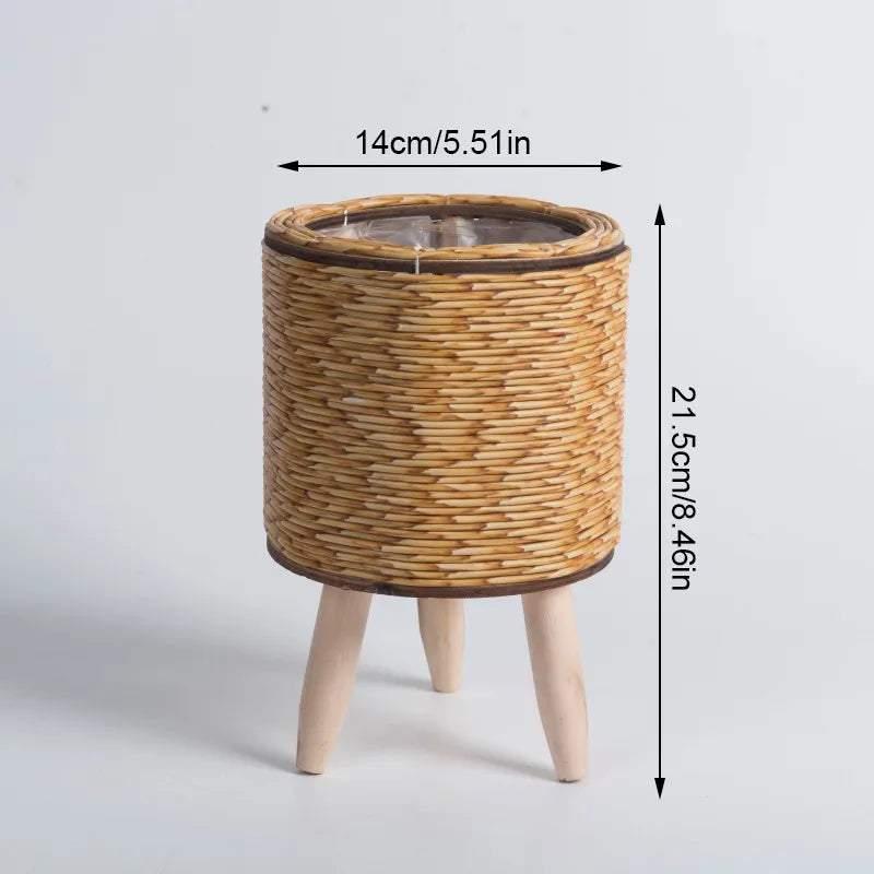 Rattan Style Plant Pot with Removable Legs - Walmart.com
